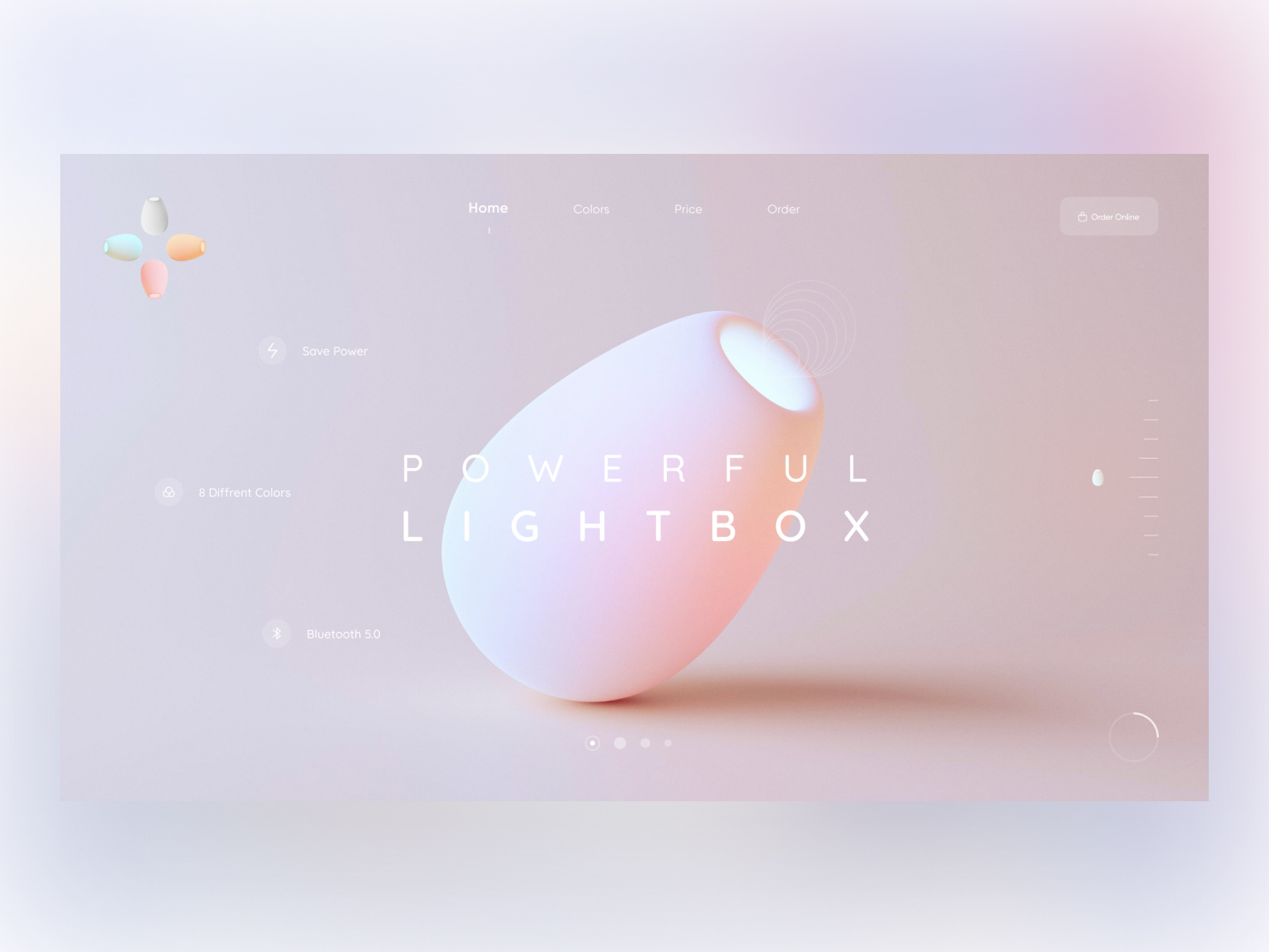 Smart Night Light Landing Page by Duxica on Dribbble