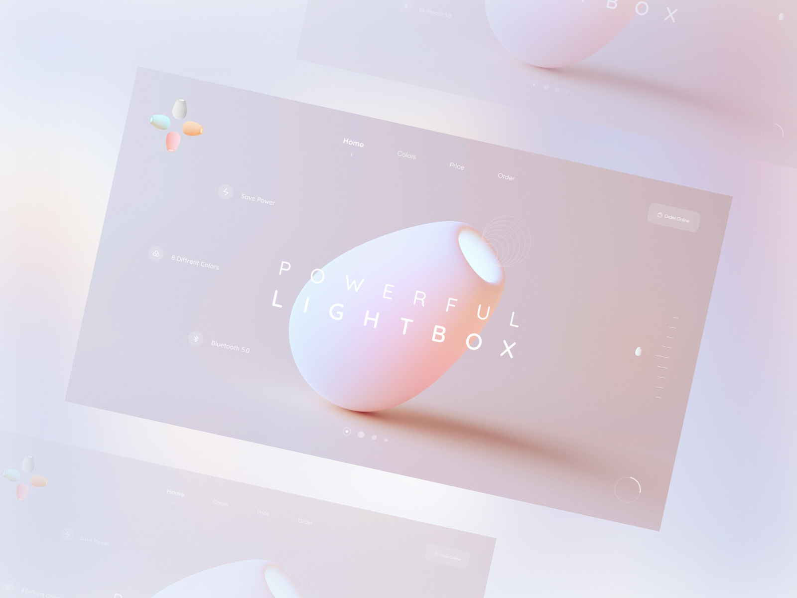 Smart Night Light Landing Page by Duxica on Dribbble