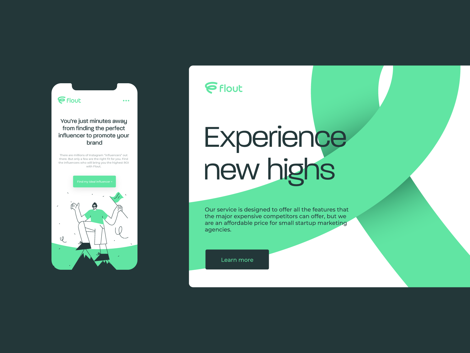 Flout Logo Concept by VORONOI Branding Studio on Dribbble