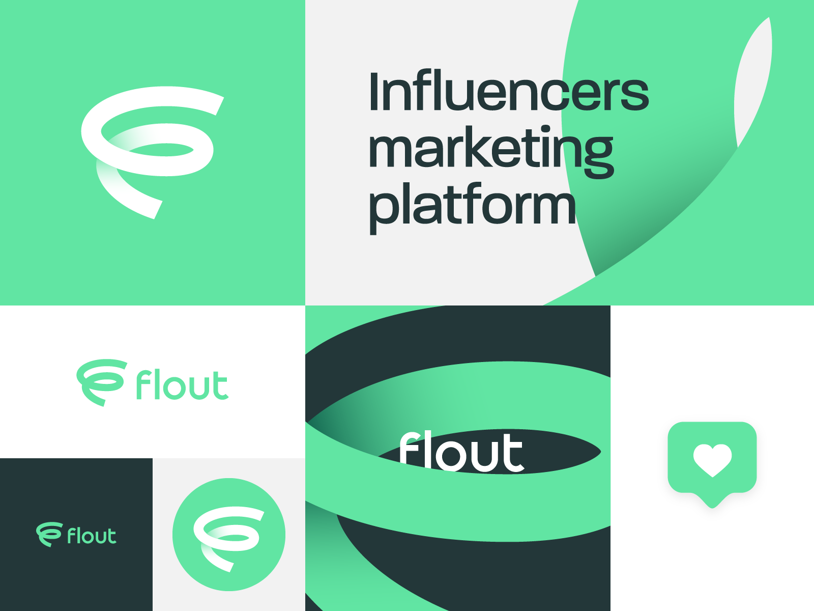 Flout Logo Concept by VORONOI Branding Studio on Dribbble