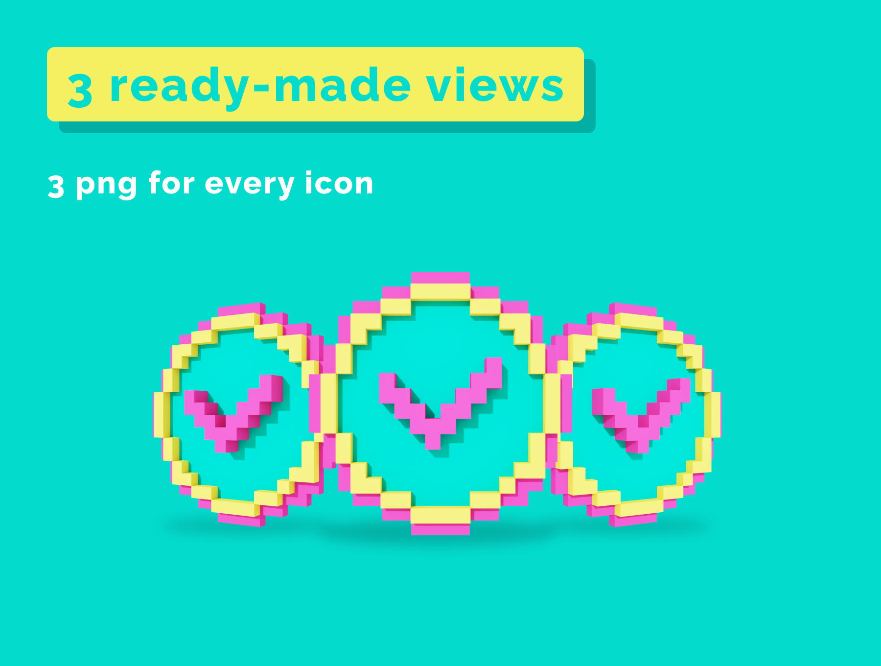 Voxel Art UI Icons by Rengised on Dribbble