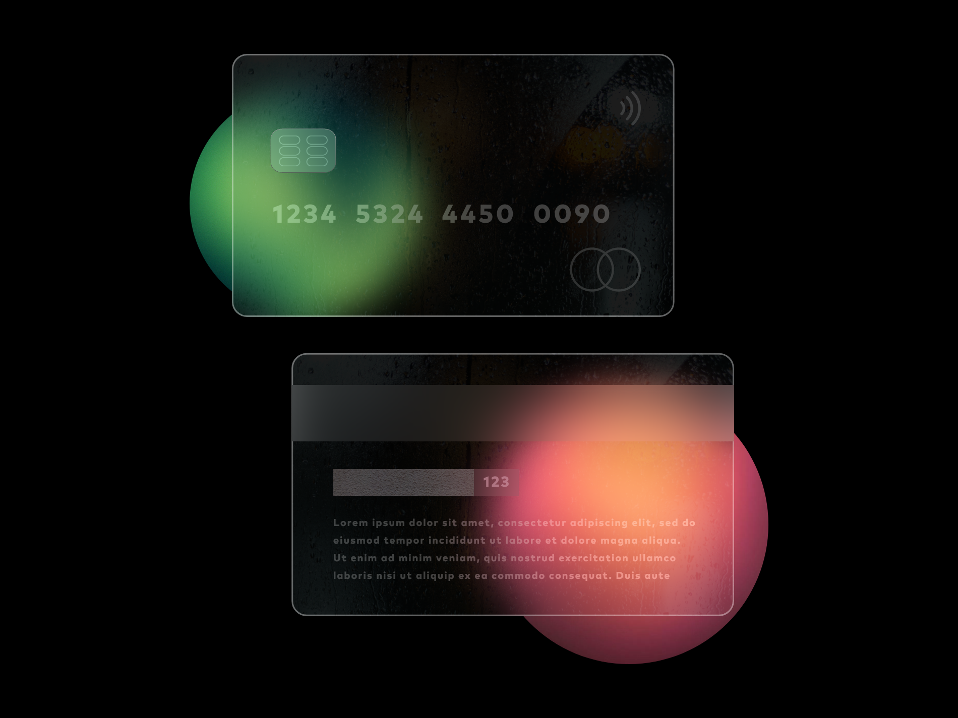 Glassmorphic card by ArtAasom on Dribbble