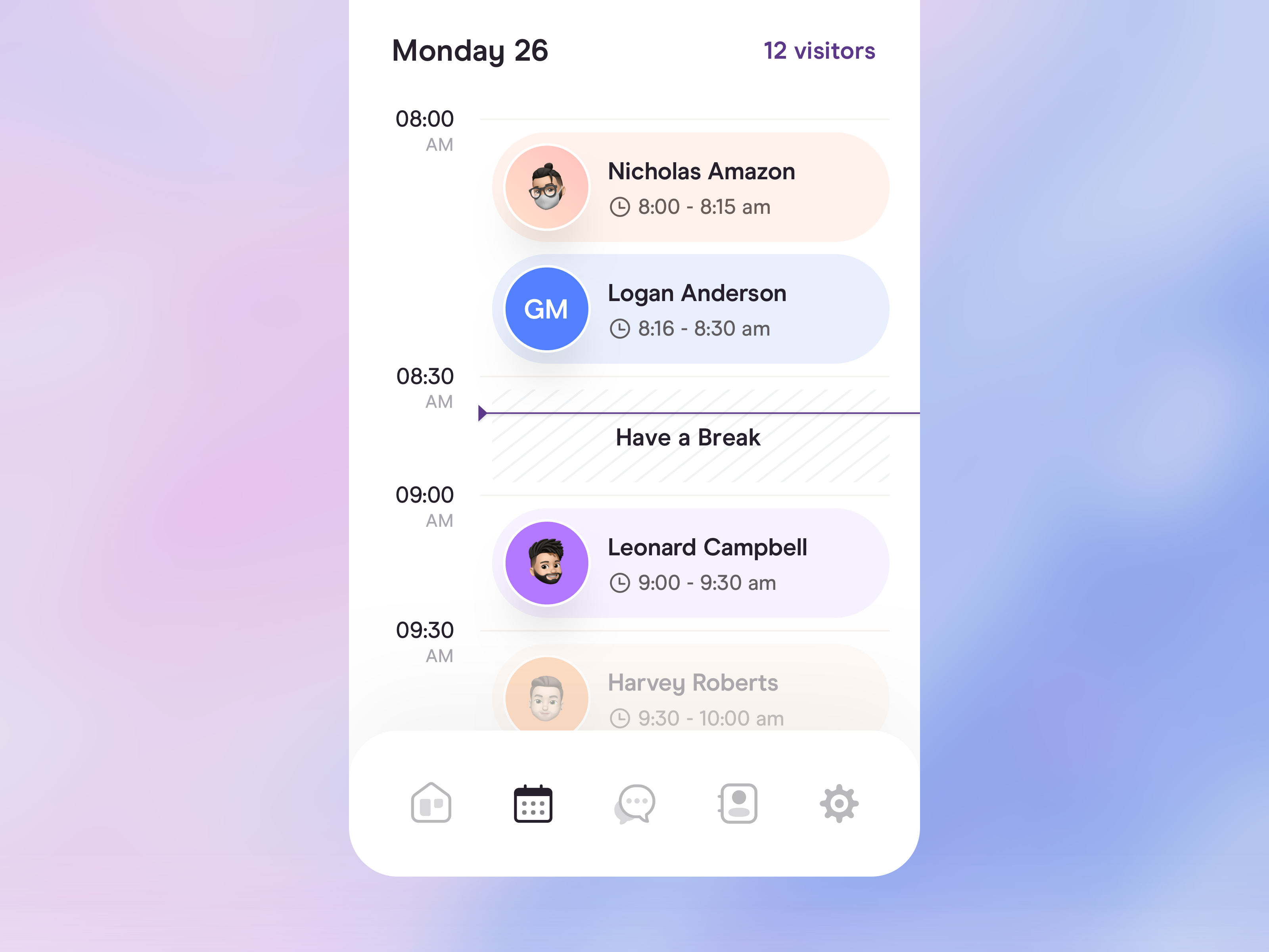 Manage Appointments - more screens by Ahmad Fawaid on Dribbble