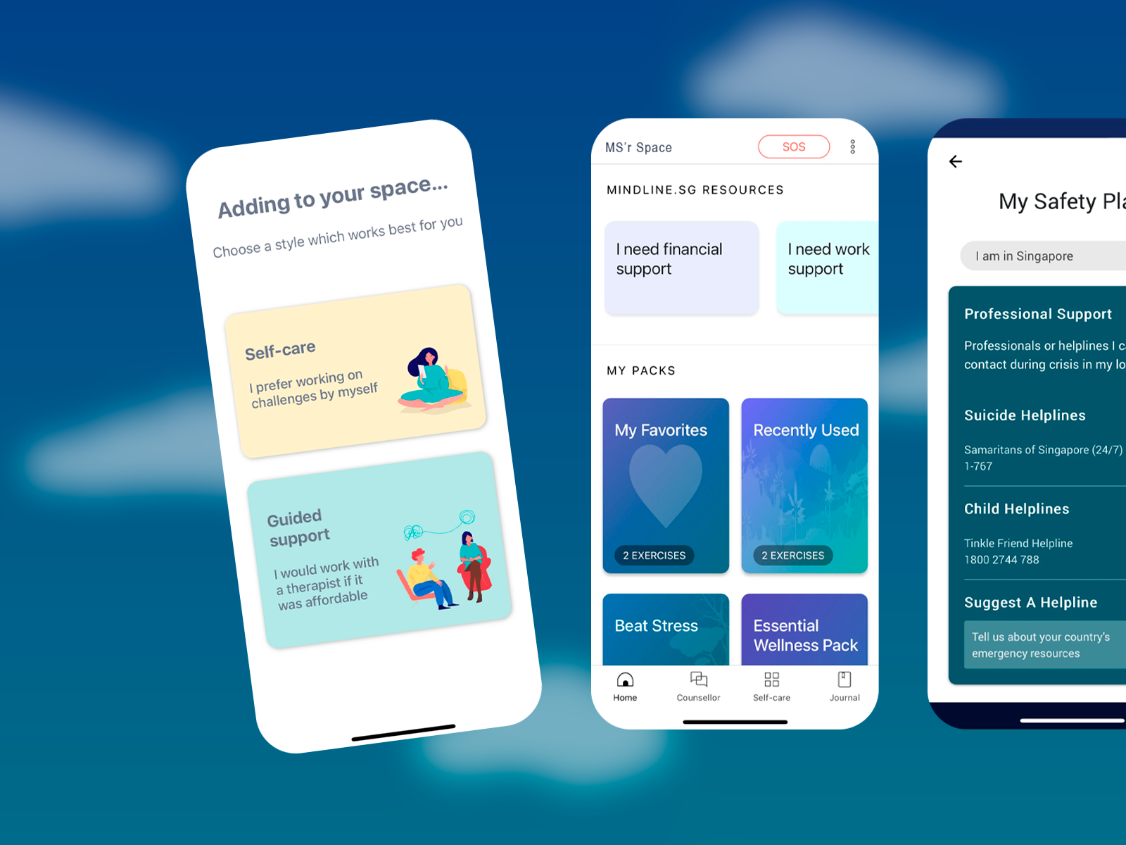 Mindline Wellbeing App by Maike on Dribbble