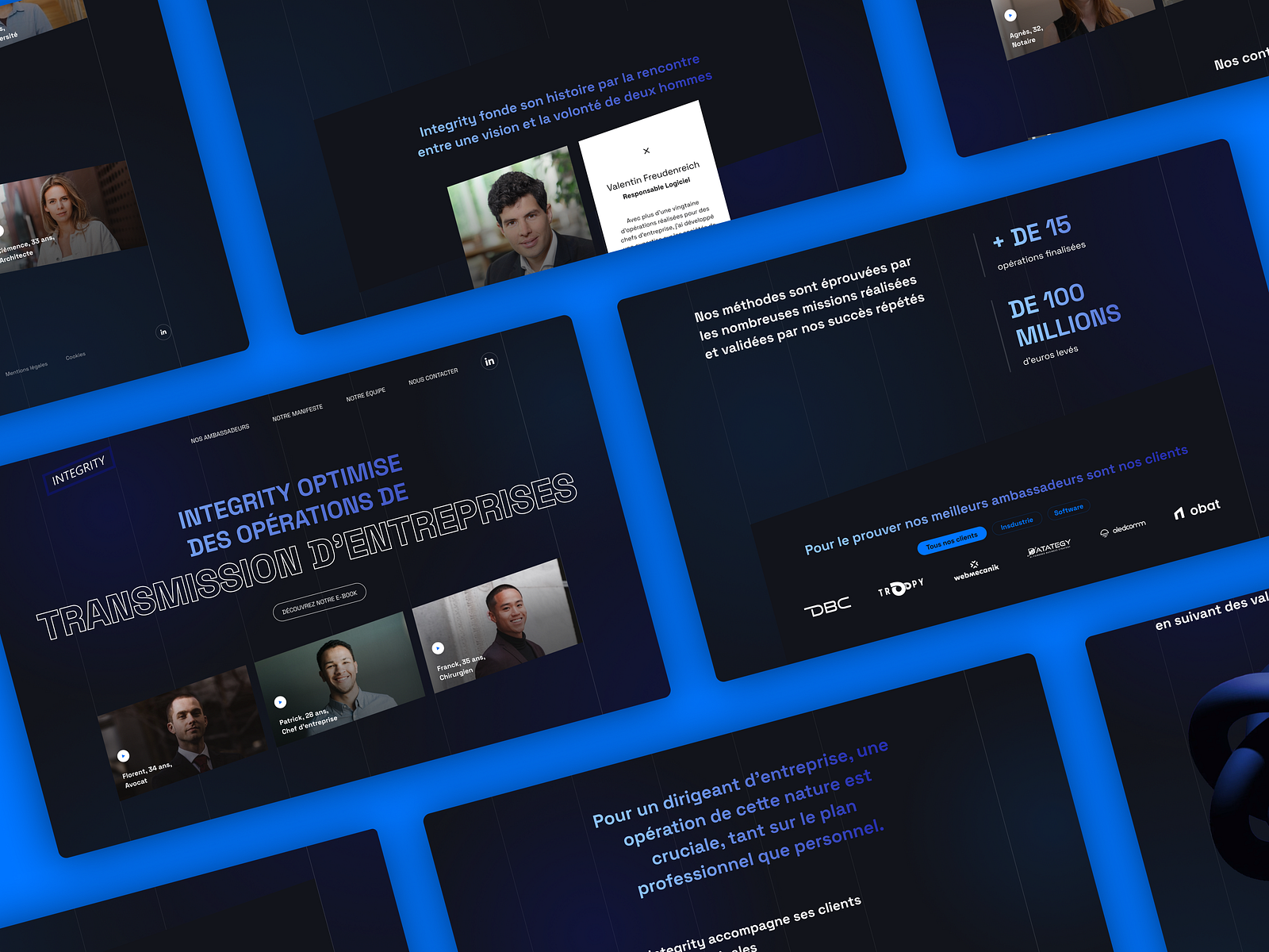Investment support site by Claire Pinot on Dribbble