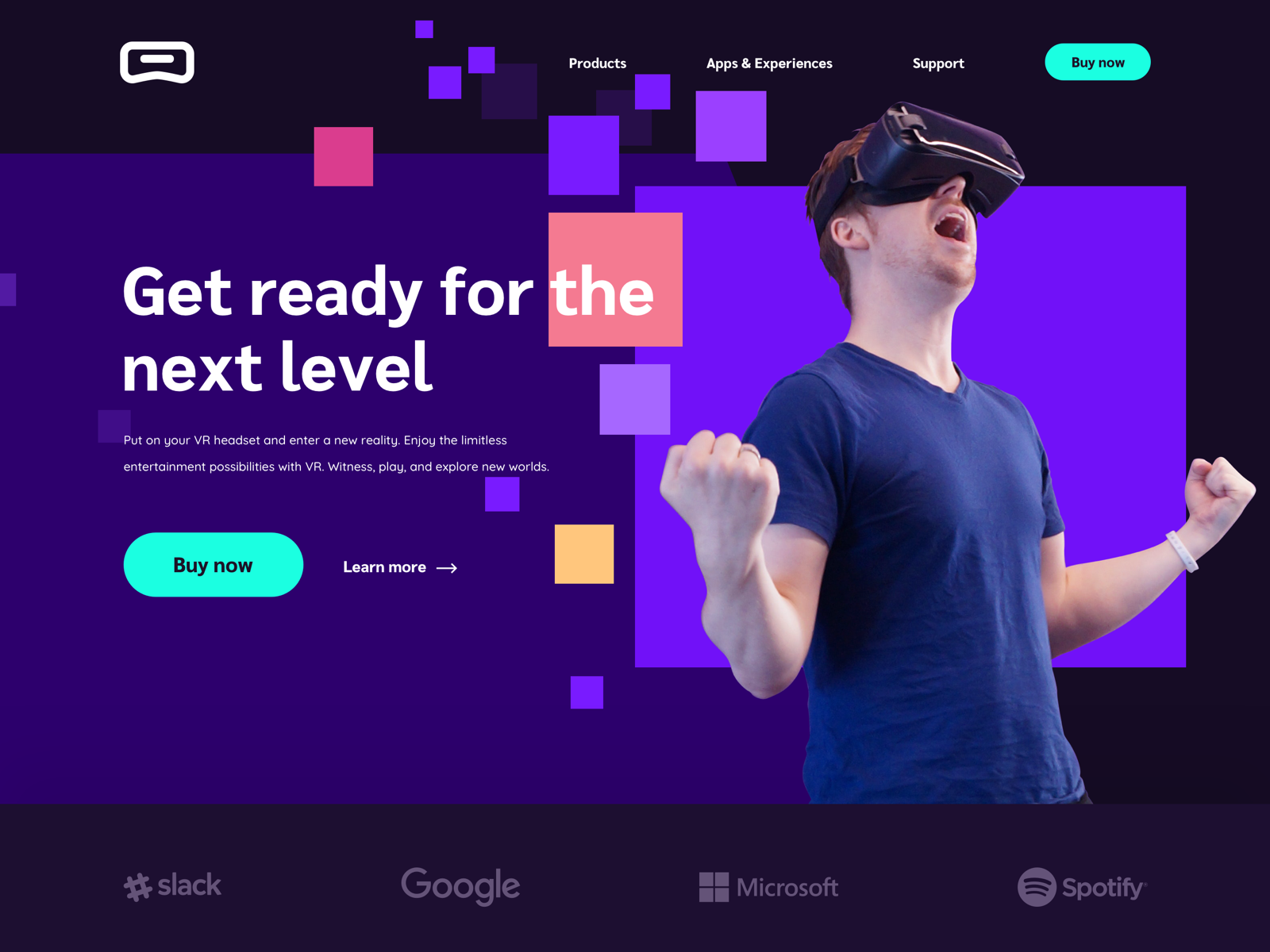 VR Headset Website Design by Dannniel for Marcato Studio on Dribbble