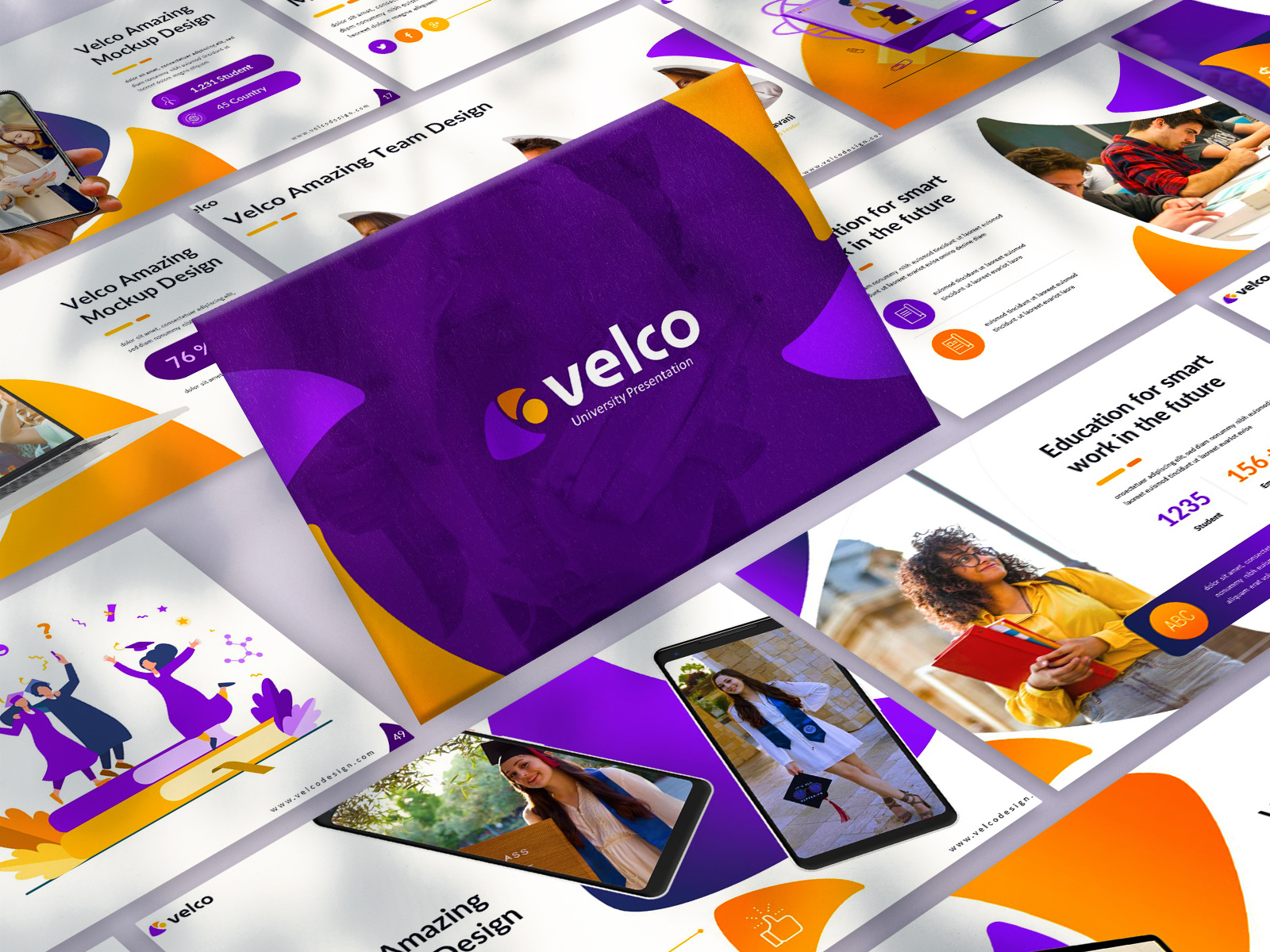 Velco University Presentation Template by Slidesignus on Dribbble