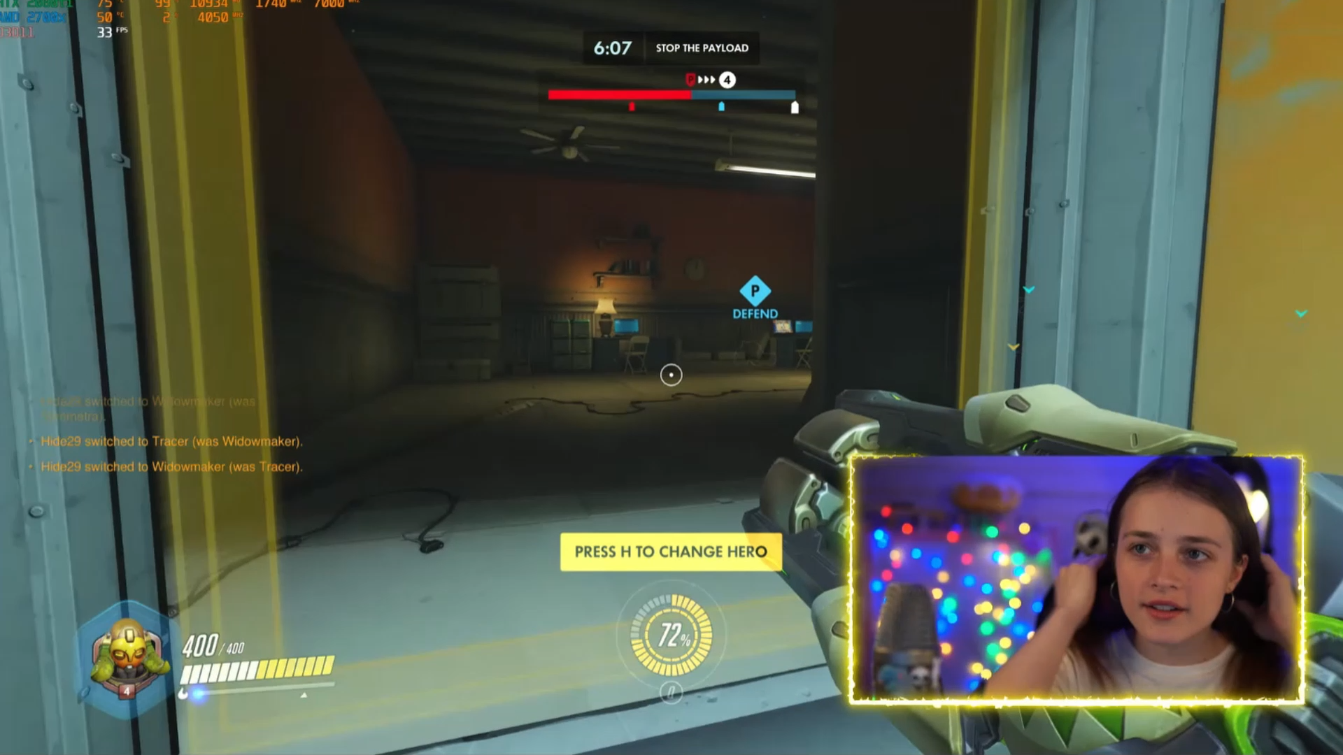 Animated Webcam Overlay for Twitch | Yellow Electric frame by Oksana ...
