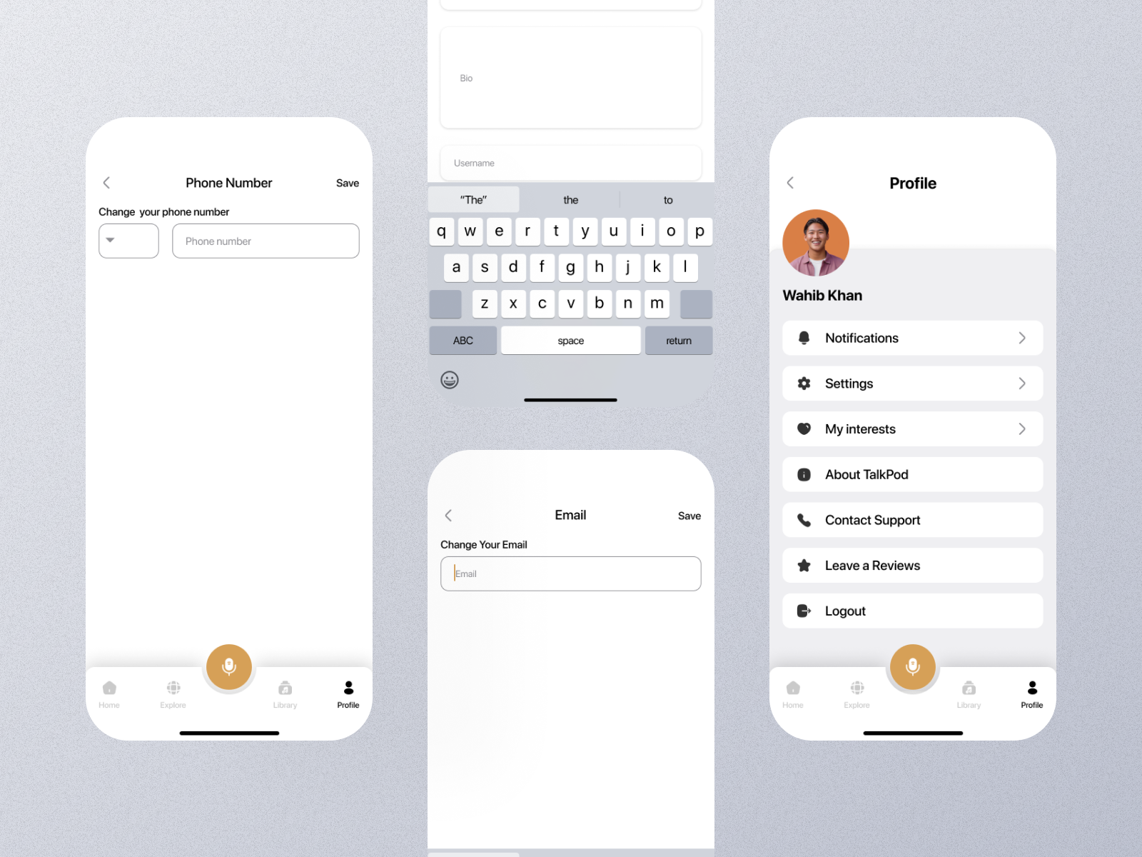 Profile Mobile App Ui by UI Ants on Dribbble