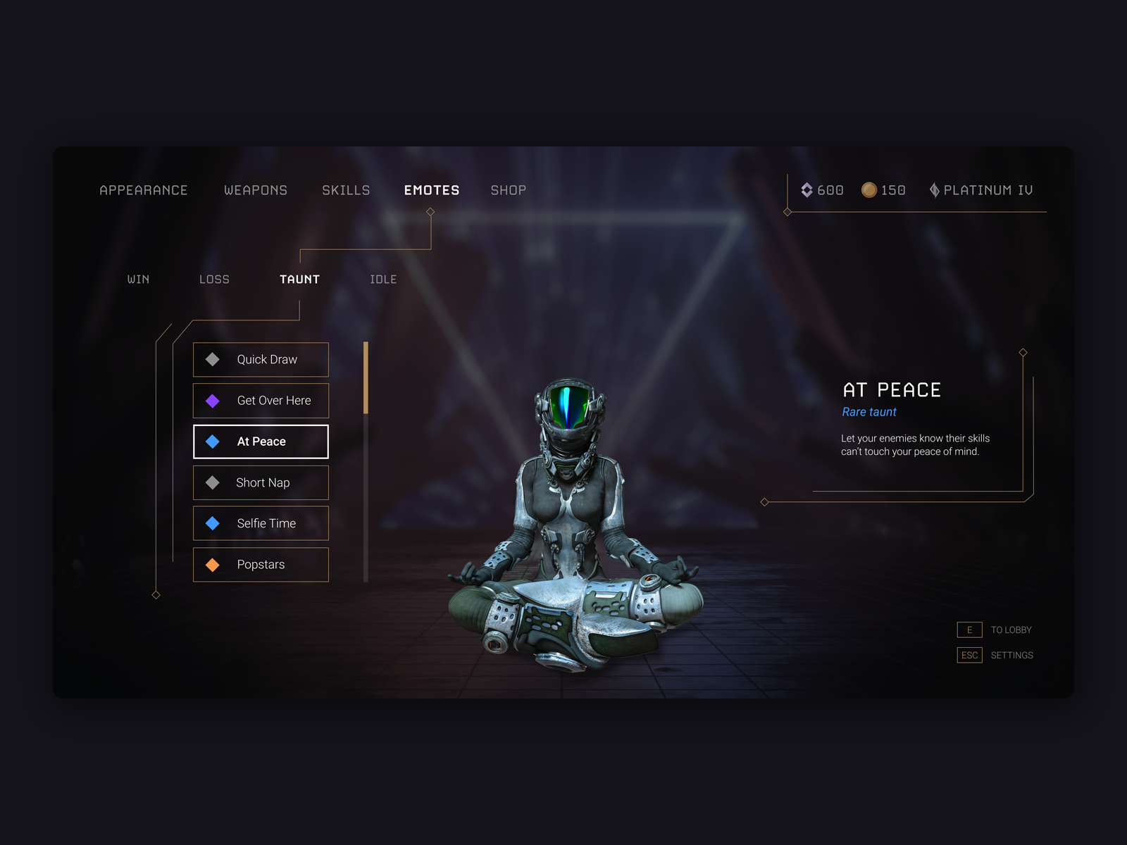 FPS Game Character Customization UI by Kai Robinson on Dribbble