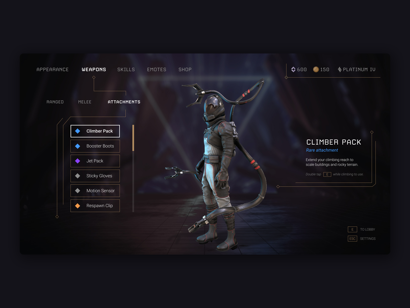 FPS Game Character Customization UI by Kai Robinson on Dribbble