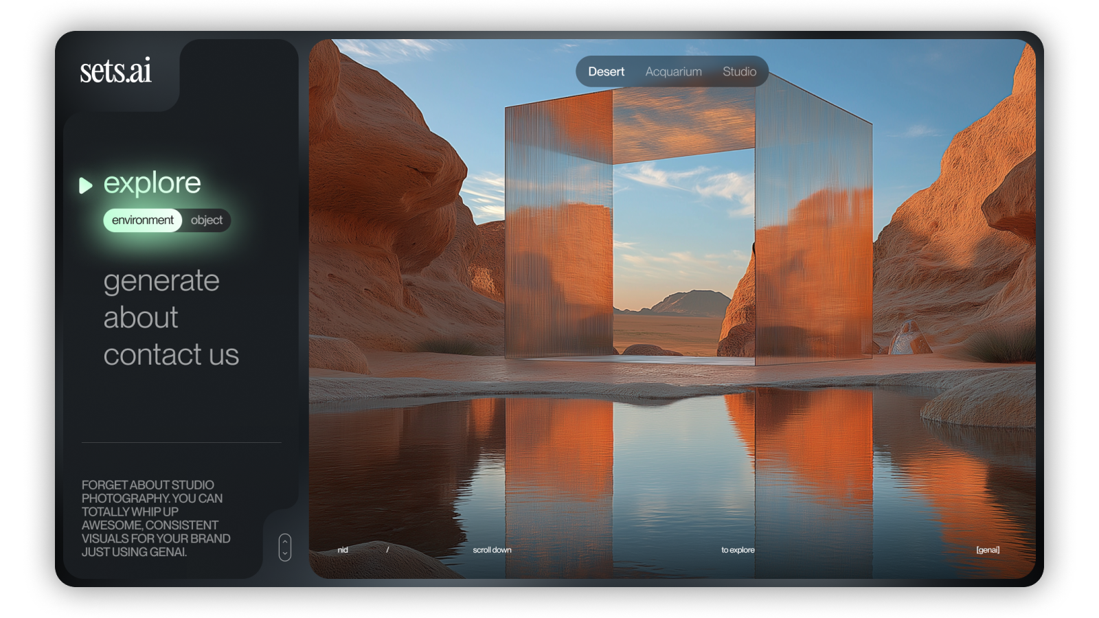 Sets.ai / UI & GenAI Web Tool Concept by Fabrizio Coco on Dribbble