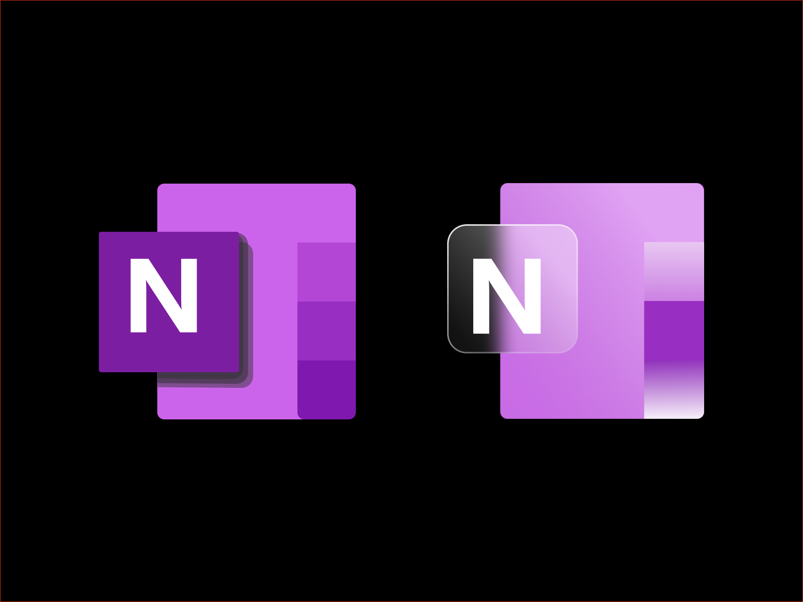 Microsoft OneNote Icons by Srivathson Thyagarajan on Dribbble