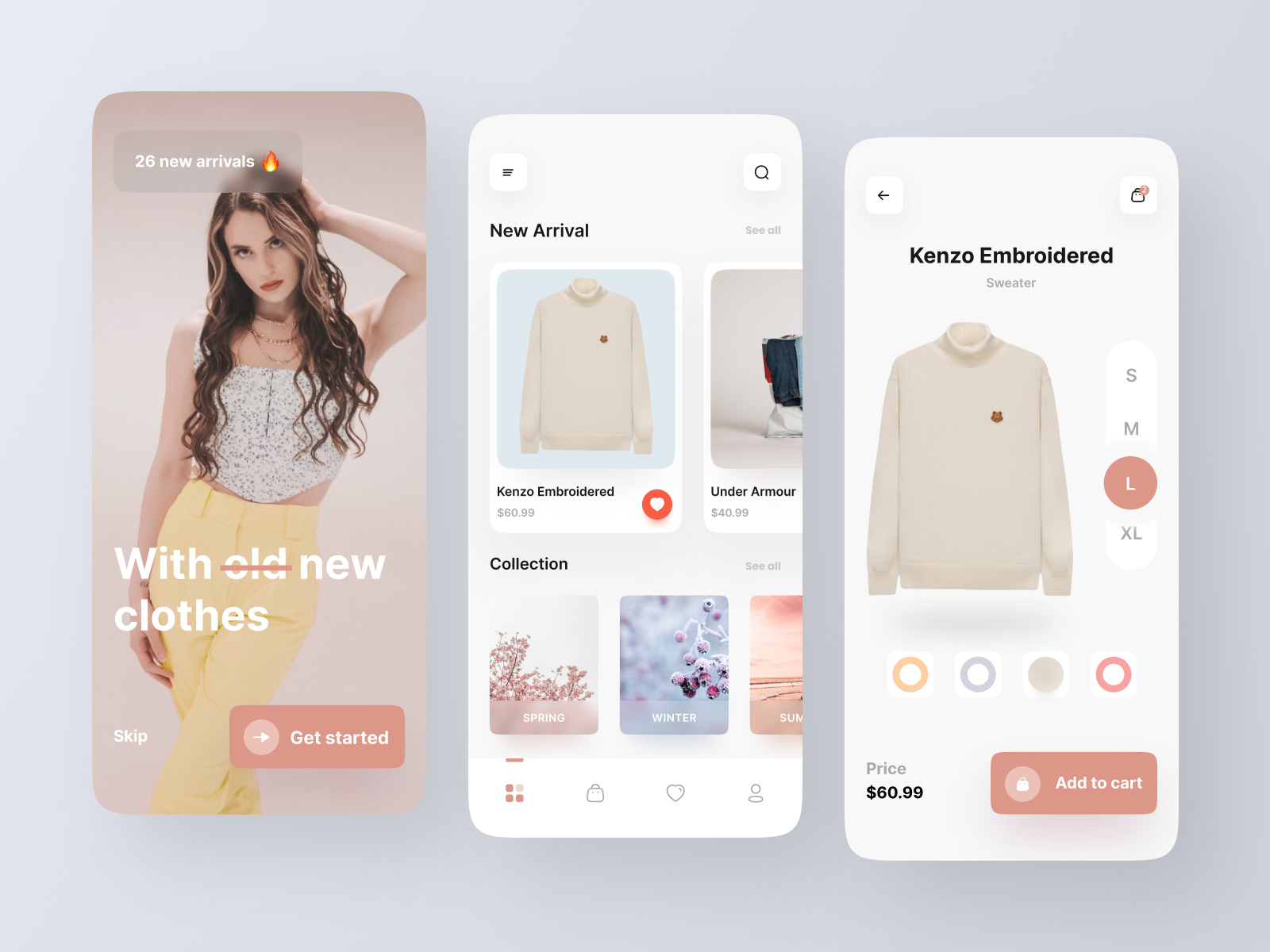 Clothing E-commerce App by Listya Dwi Ariadi on Dribbble