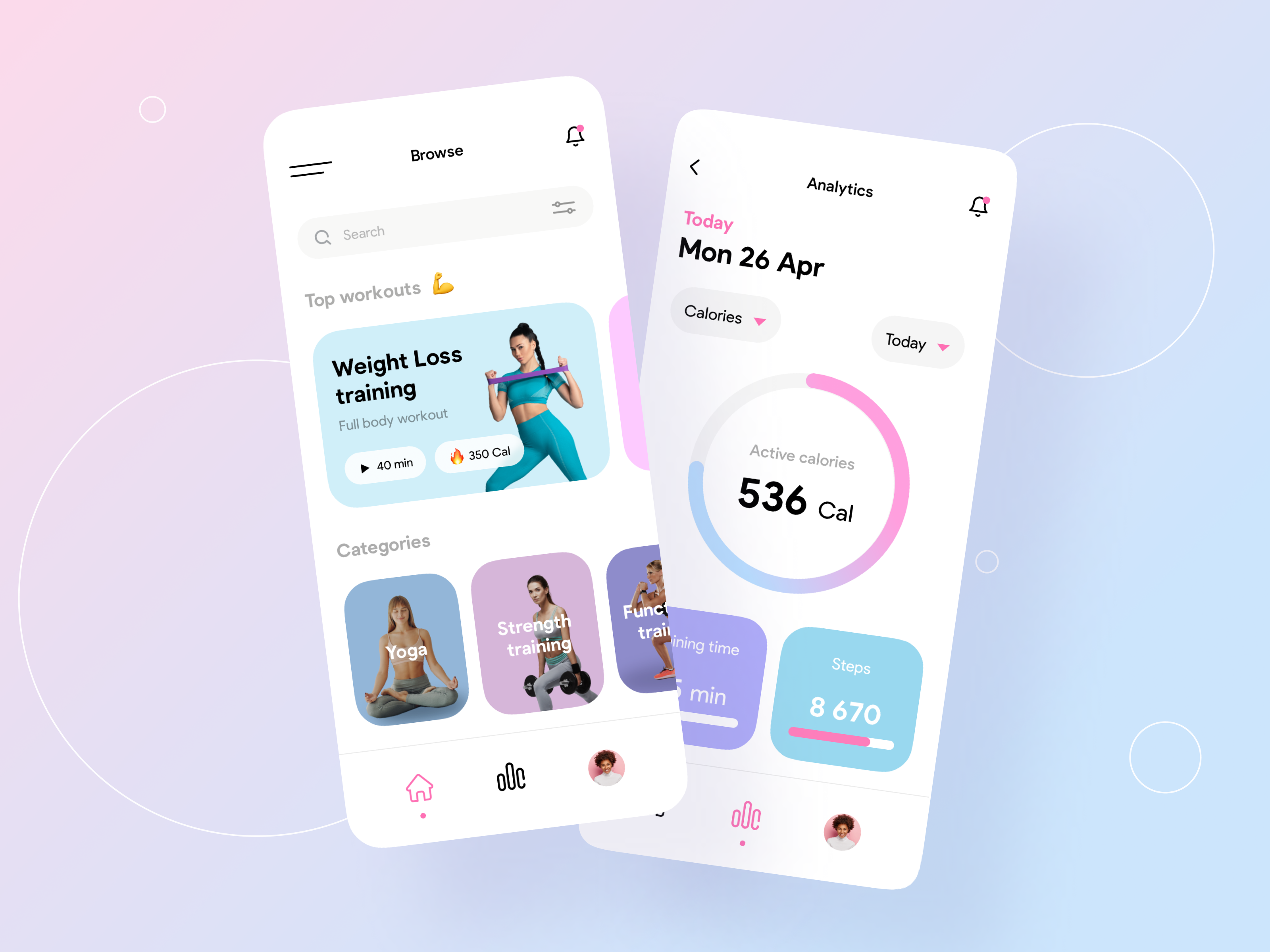 Fitness App By Dmitry Lauretsky For Ronas It Uiux Team On Dribbble