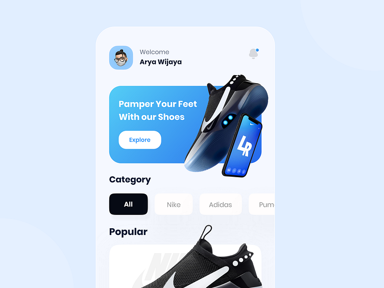Shoes App by Arya Wijaya Kusuma for Plainthing Studio on Dribbble Shoes App by Arya Wijaya Kusuma for Plainthing Studio on Dribbble