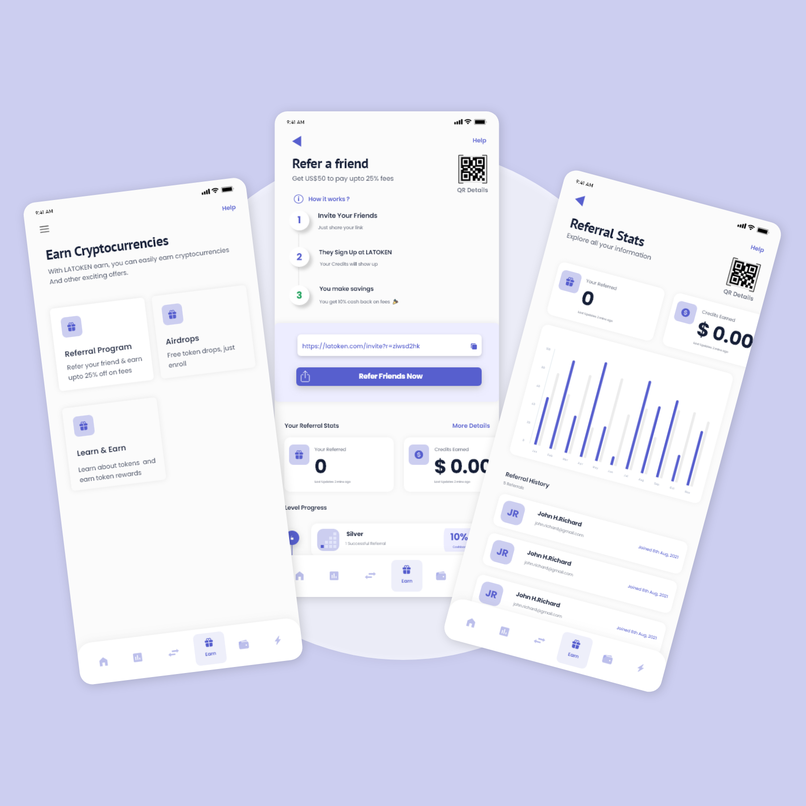 Referral Page UI by ArtAasom on Dribbble