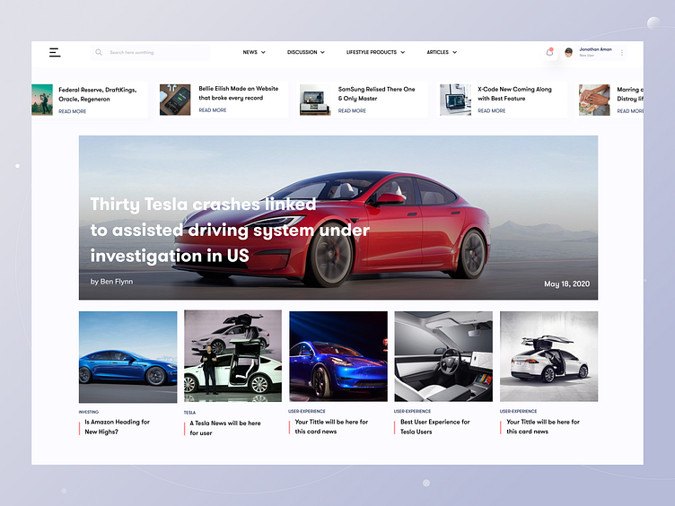 ELNodo Tech Blog Website Design by Khondokar Likhon on Dribbble