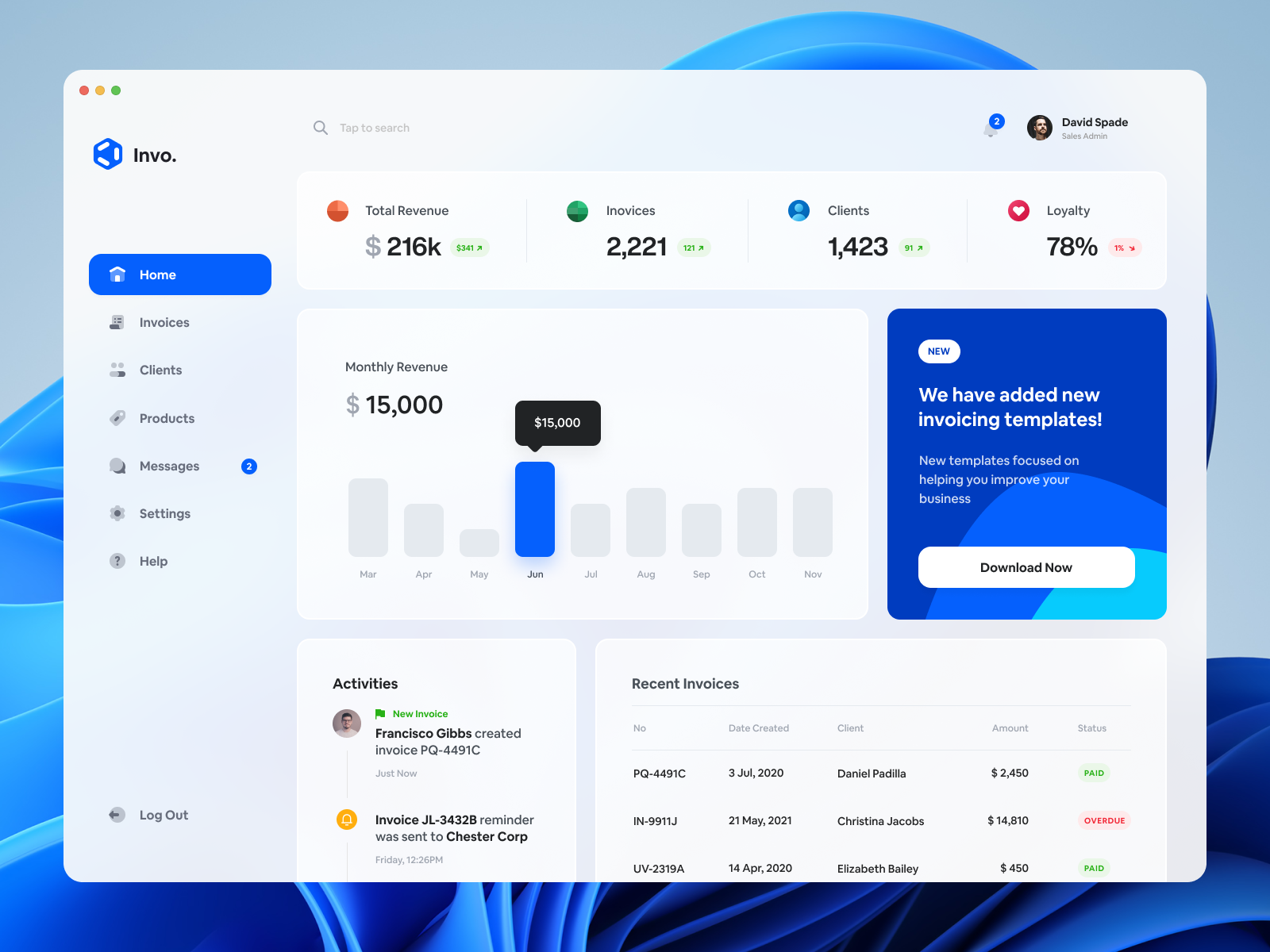 Invo — Invoicing Web Application by Emmanuel Ikechukwu for Piqo Studio ...