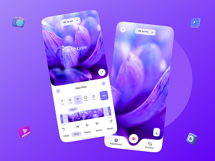 Video Editing App UI by Kailash Saravanan for CNIT on Dribbble
