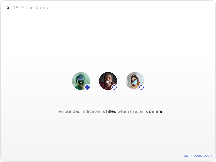 Avatar UI design guidelines - Size & theming by Roman Kamushken for ...