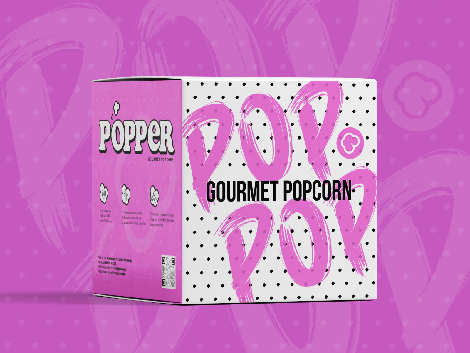 Gourmet Popcorn Branding by Mariam Zakaidze on Dribbble
