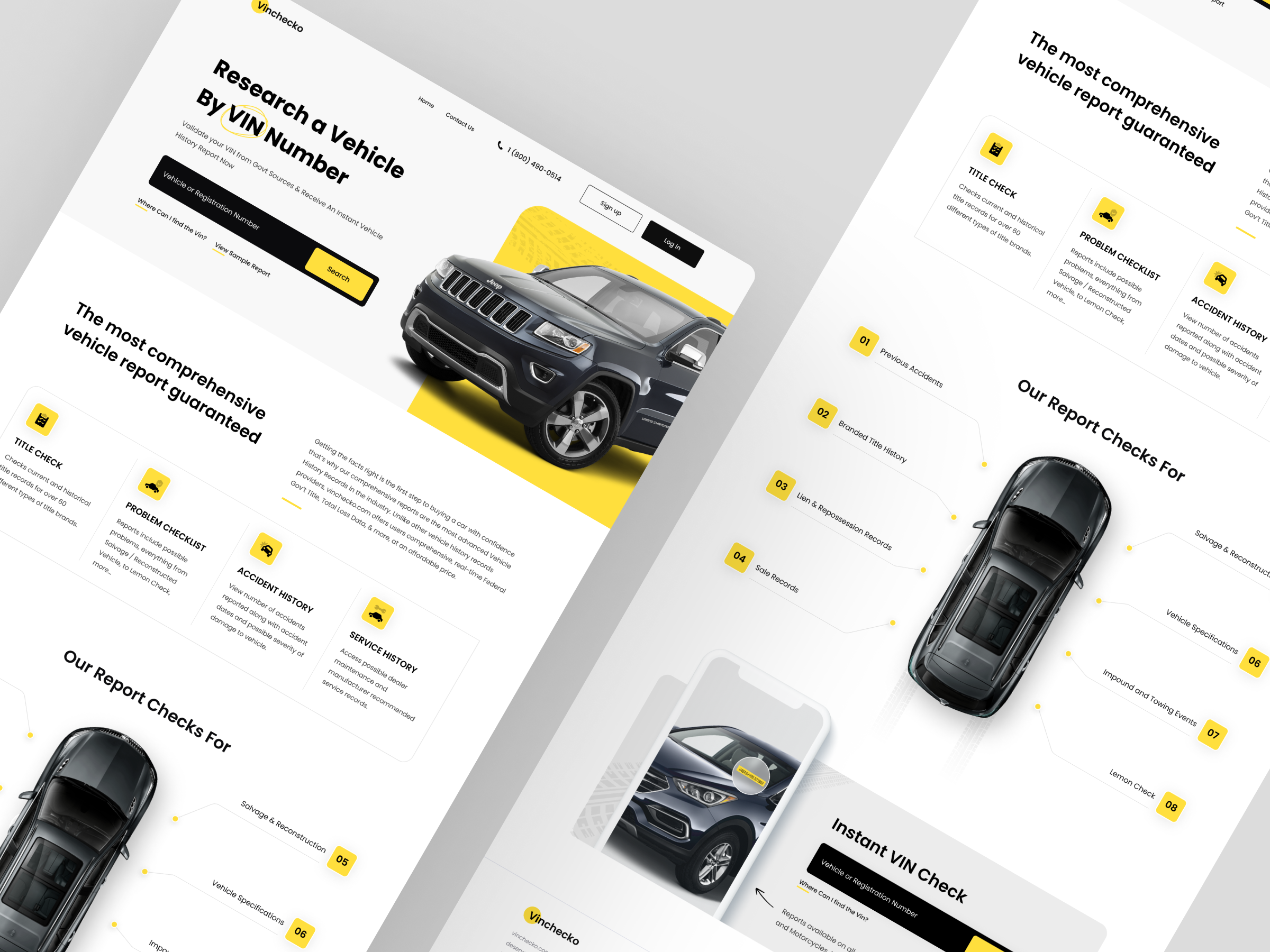 VIN check service car by Serhii Antoniuk on Dribbble