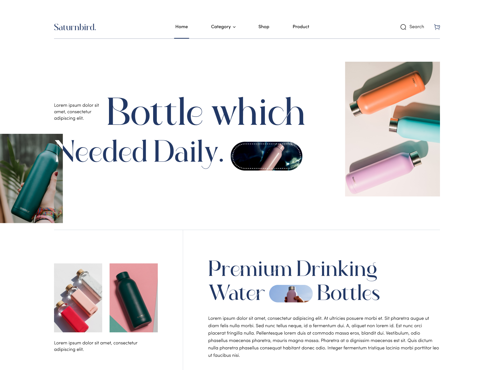 Water 💦Bottle Landing Page 📃Design by Indylogix UI/UX for IndyLogix ...