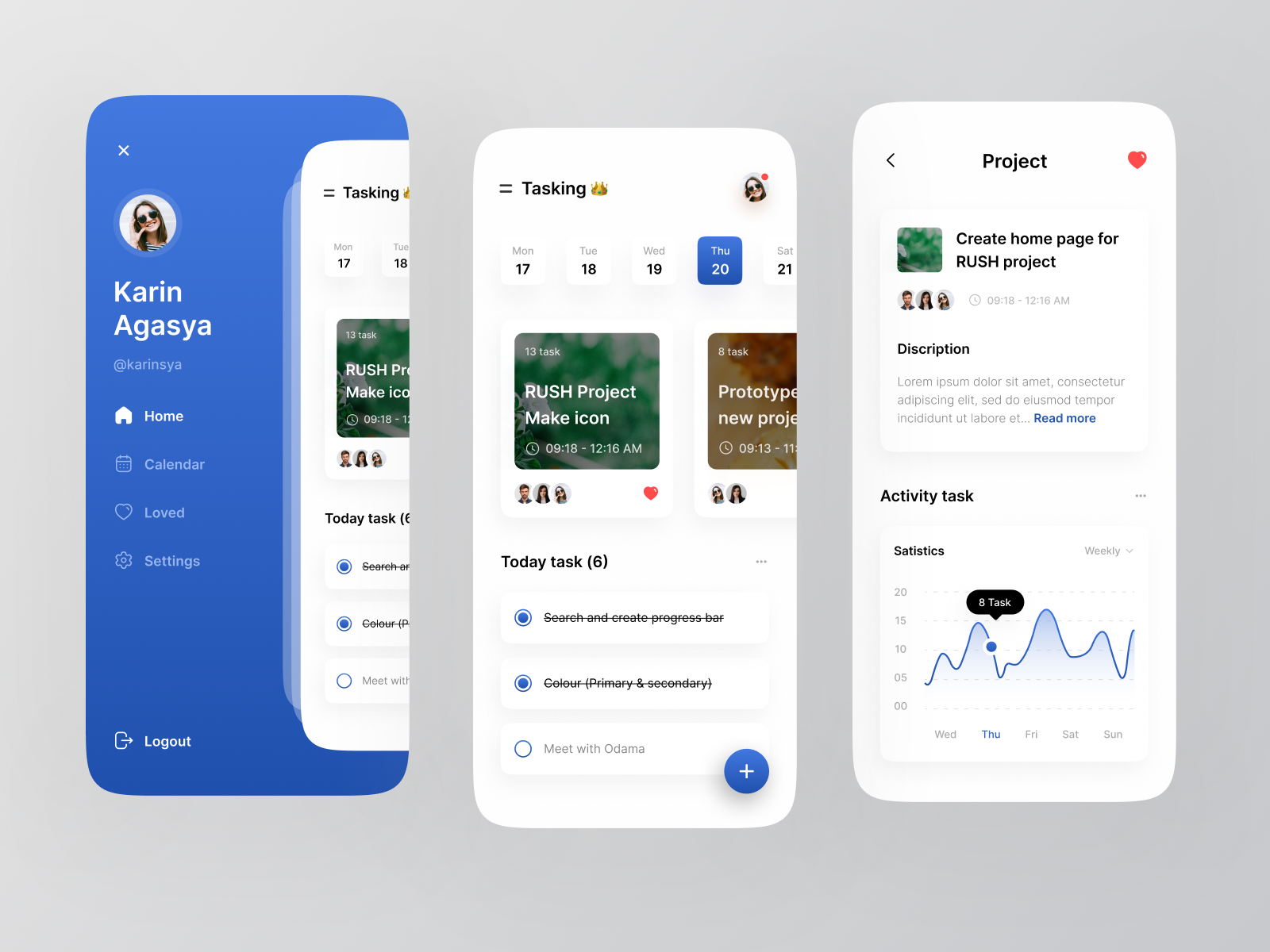 Tasking 👑 - Task manager mobile app by Fandit Giovani® for Odama on ...