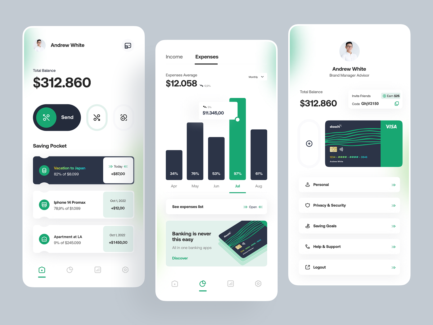 Saving Apps Exploration by Zaini Achmad® for Vektora on Dribbble