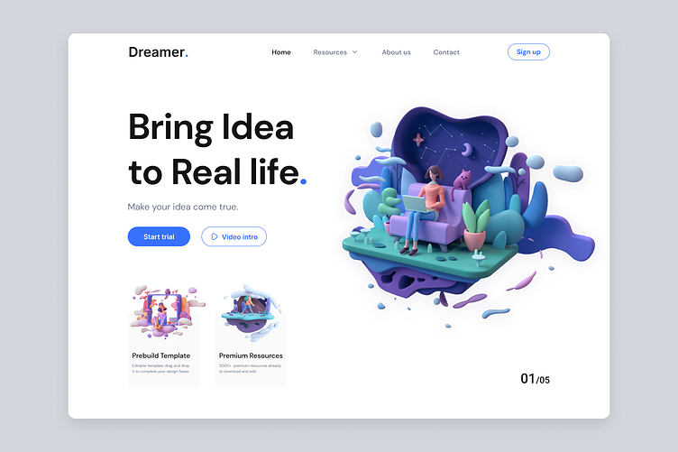 Dreamer Ui Concept By Trung Hieu Tran On Dribbble