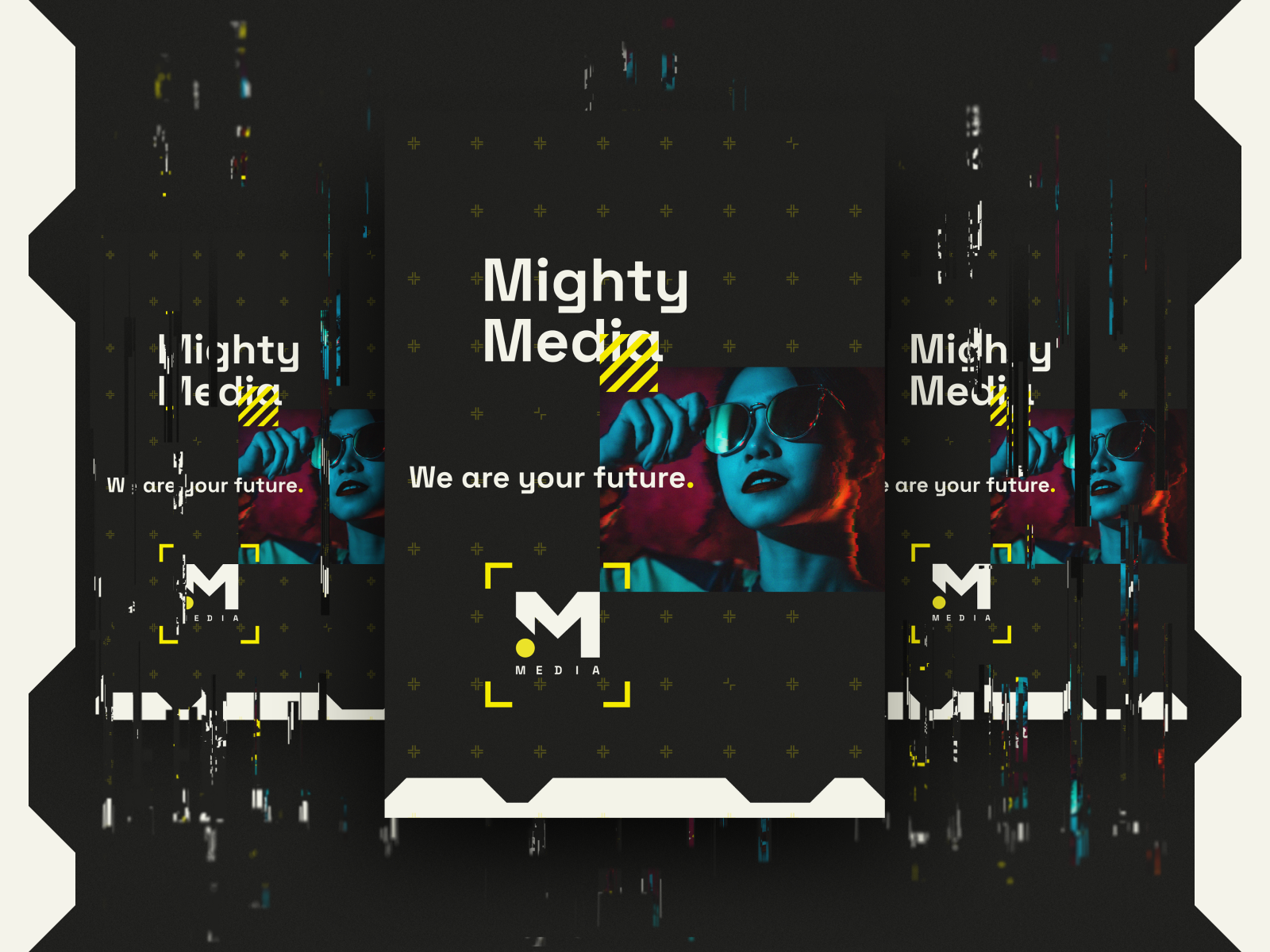 Mighty Media Branding by Alex Seagull for Obriy Design Büro on Dribbble