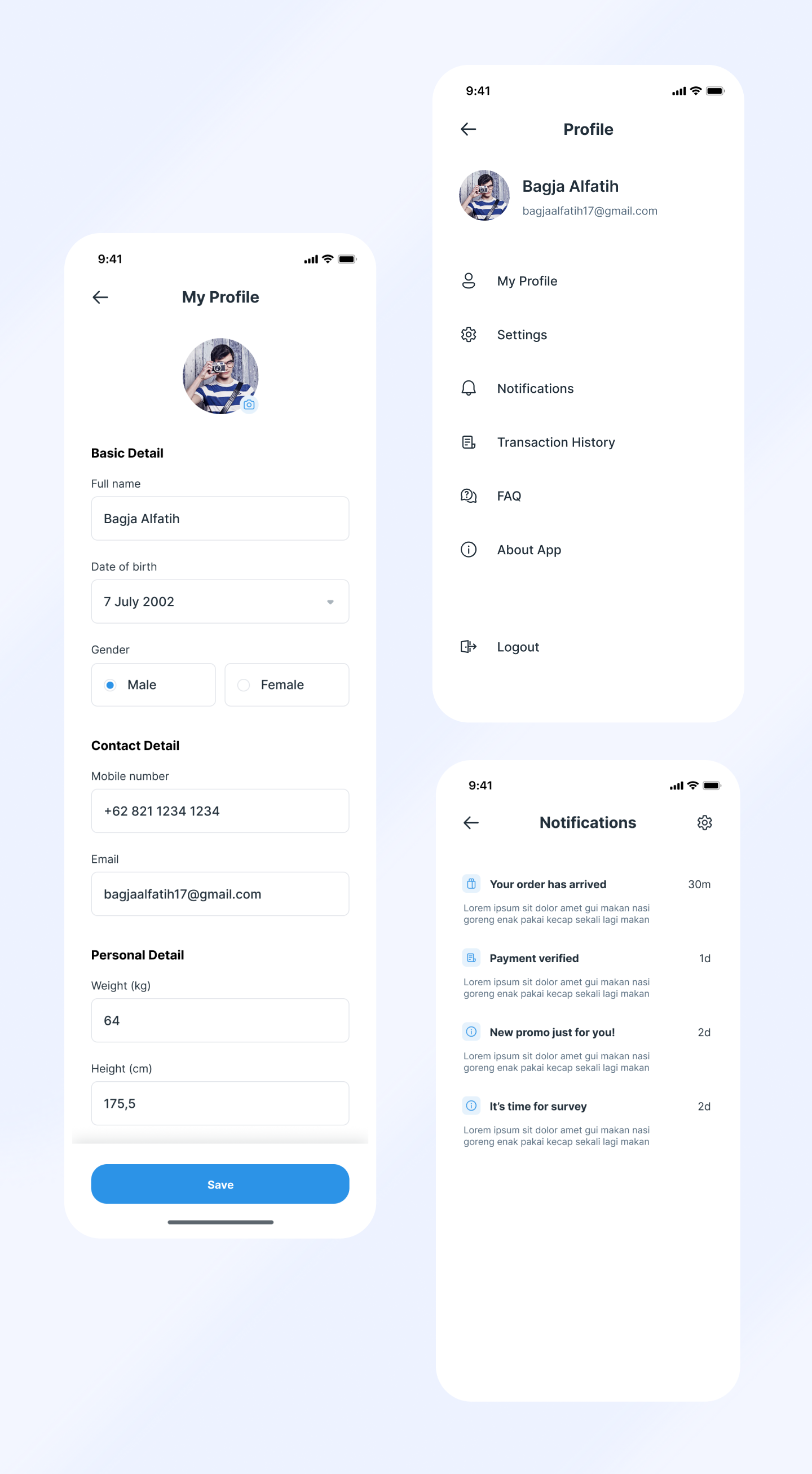 Medical Consultation App - Profile by Muhammad Zaki Alzikri for Agensip ...