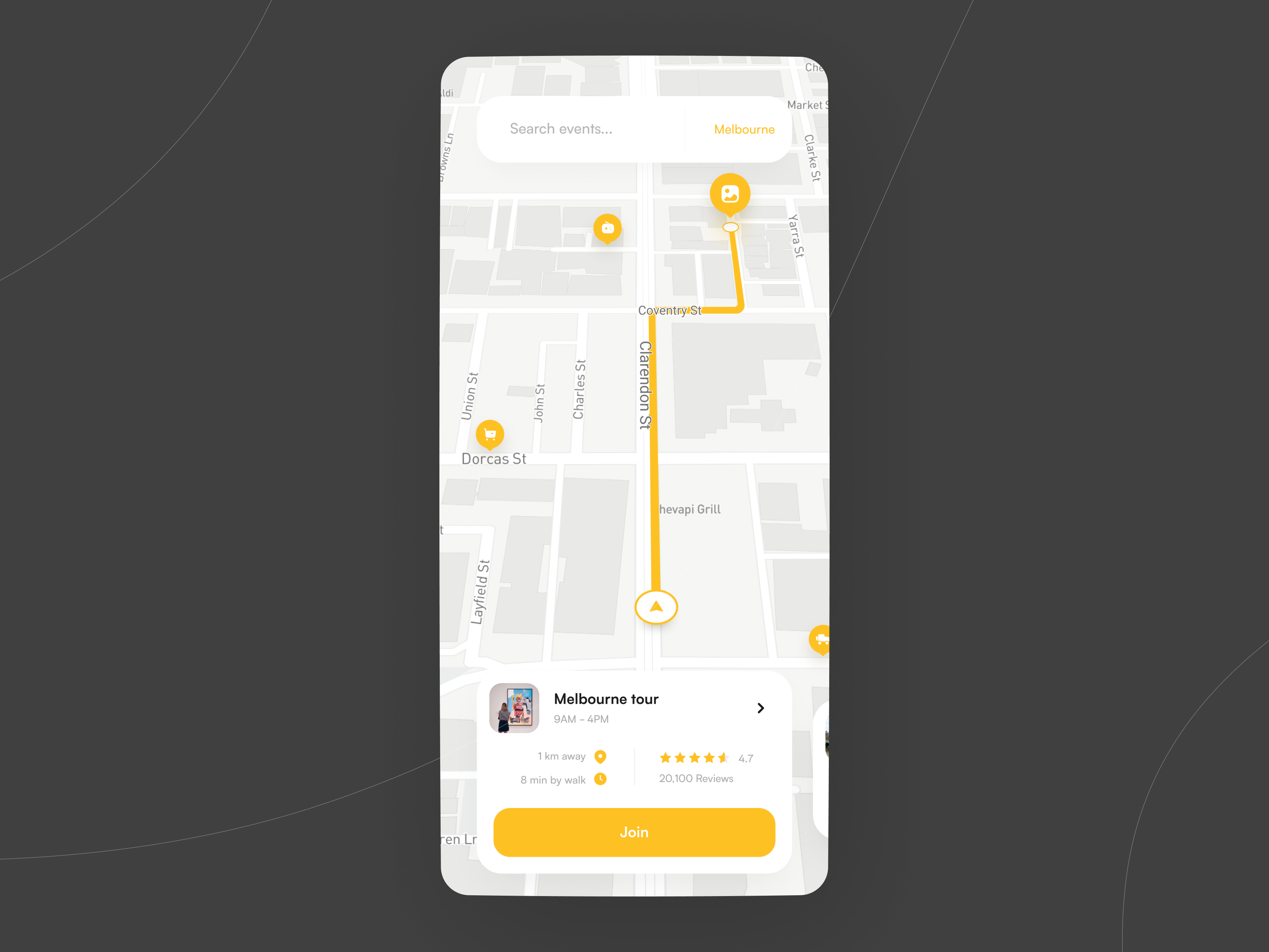 Event Finder App by Dmitry Lauretsky for Ronas IT | UI/UX Team on Dribbble