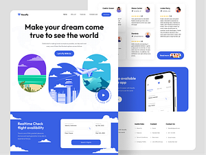 Vacafly - Flight Booking Landing Page by Zhofran Ardyan for Hatypo ...