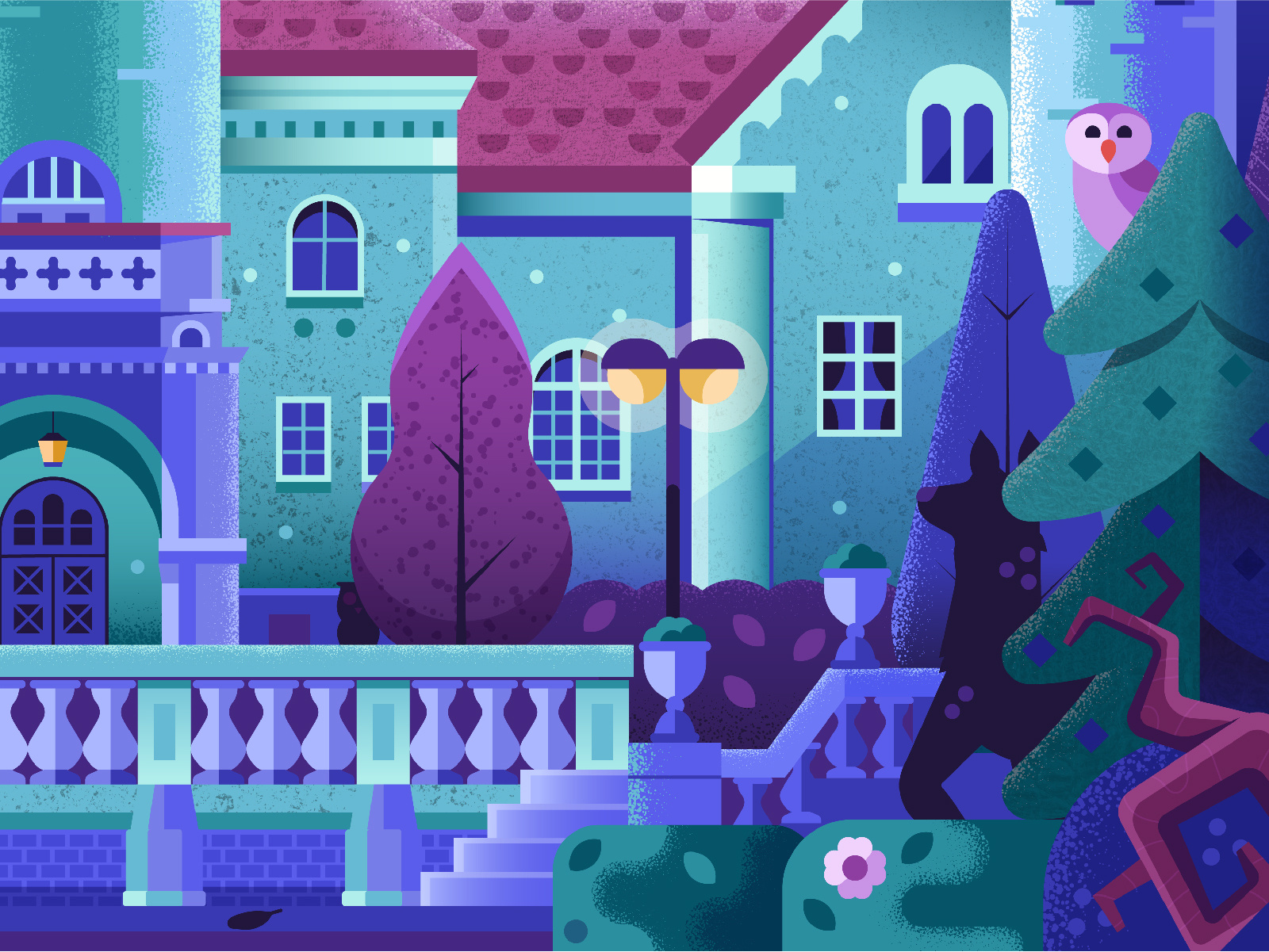 Owl Castle by Alex Krugli on Dribbble