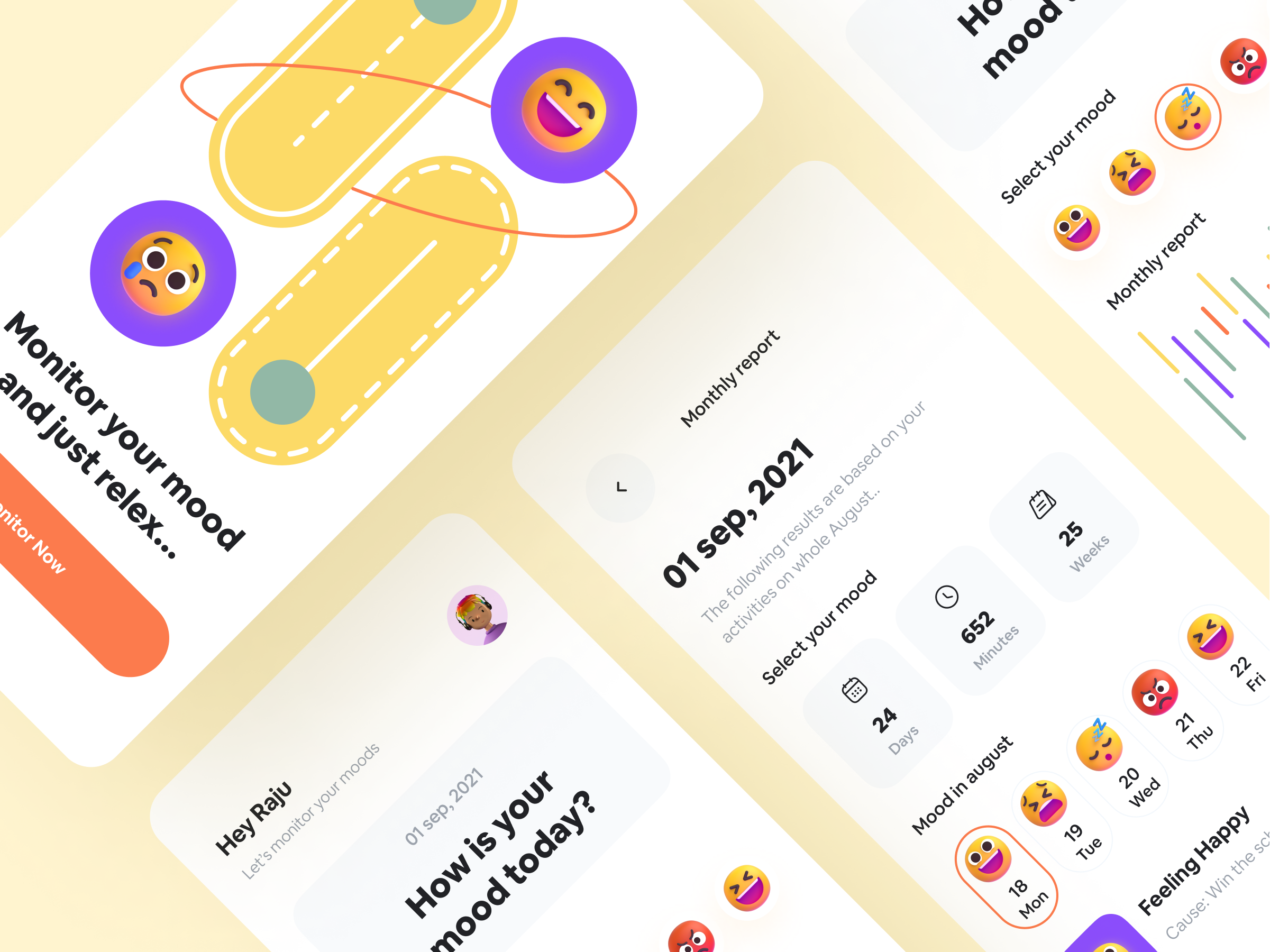 Mood Monitoring by Raju Husen for Rinex on Dribbble