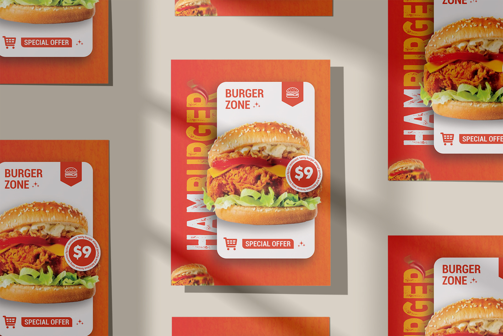 Burger Flyer | Food Poster | Food Flyer by Bristy Sultana on Dribbble