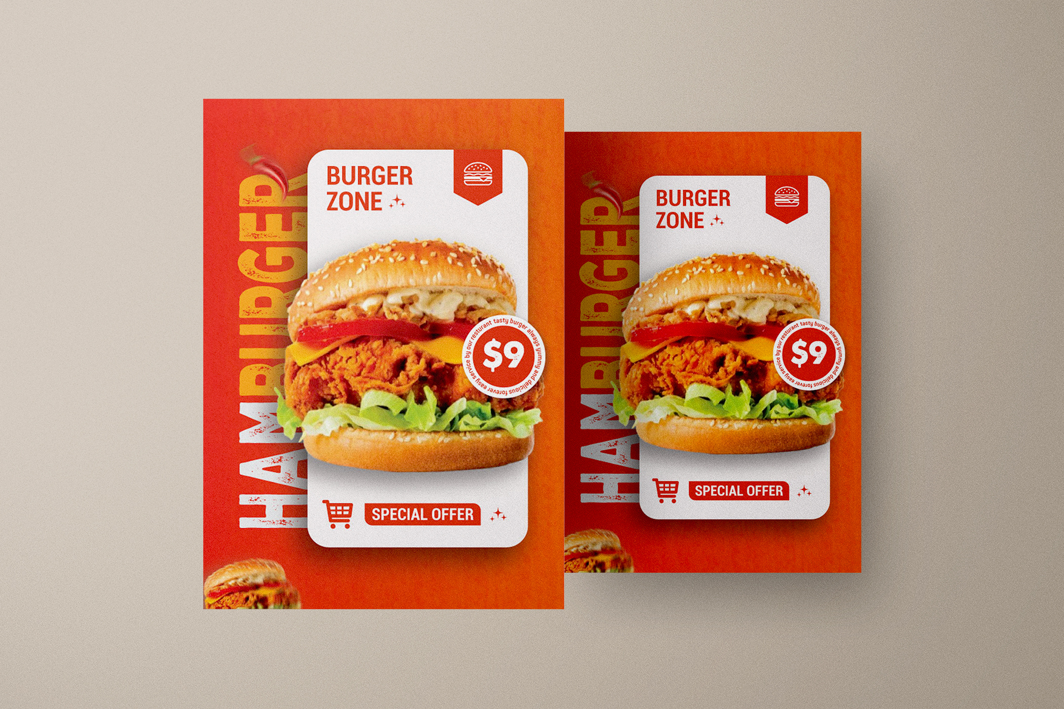 Burger Flyer | Food Poster | Food Flyer by Bristy Sultana on Dribbble
