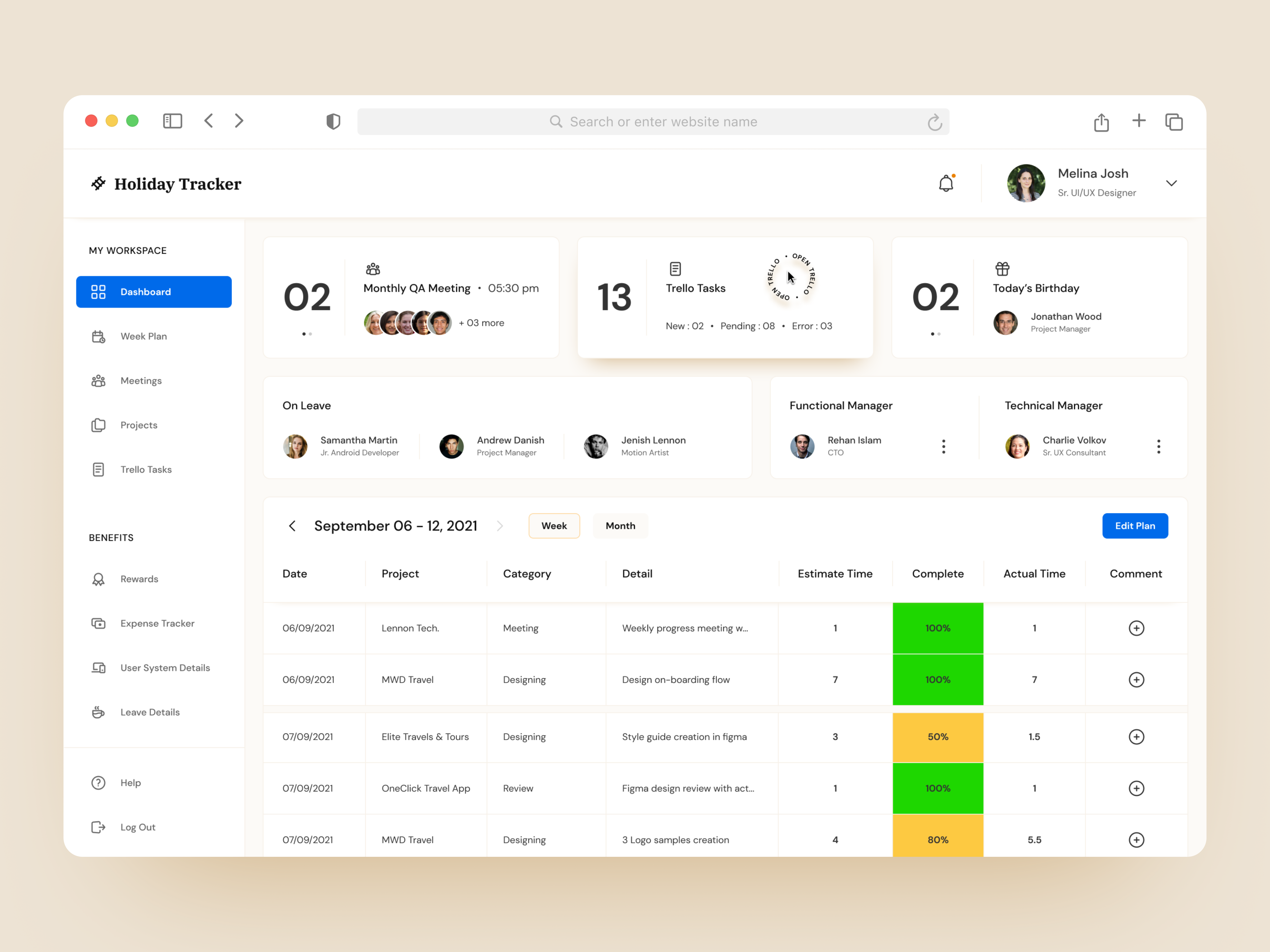 Employee Management System Landing Page by Vasu Gondaliya for OneClick ...