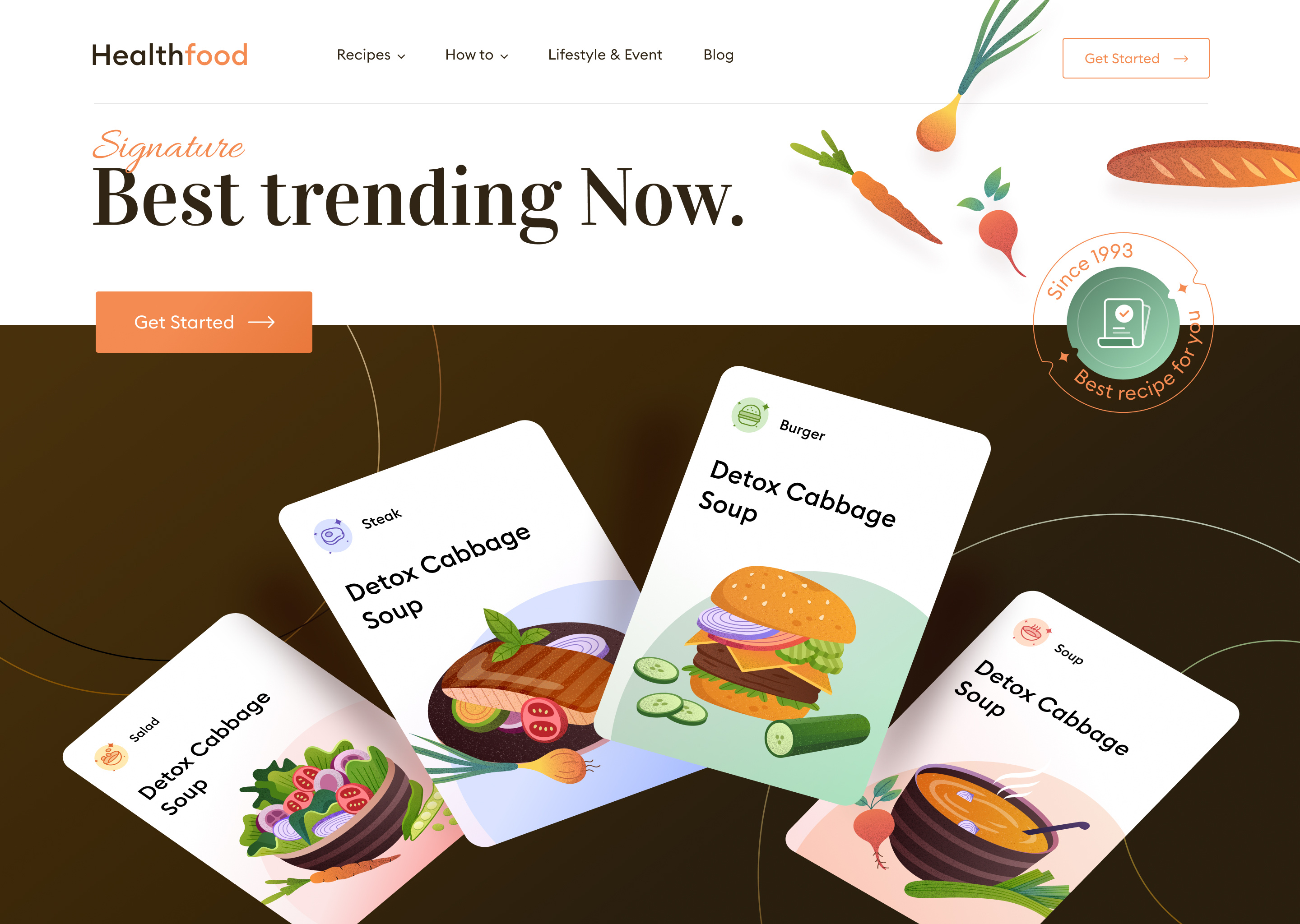 Web Recipe Design 🍔 by Riko Sapto Dimo for Orely on Dribbble