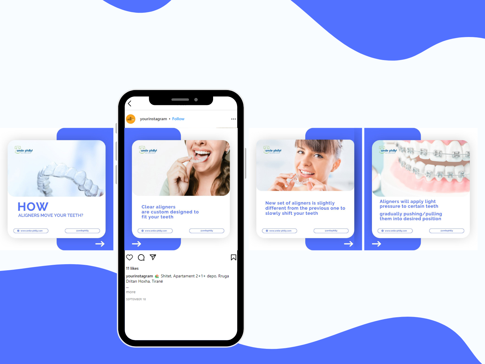 Social Media Post Design for Dental Clinic by Shamim Ahmed on Dribbble