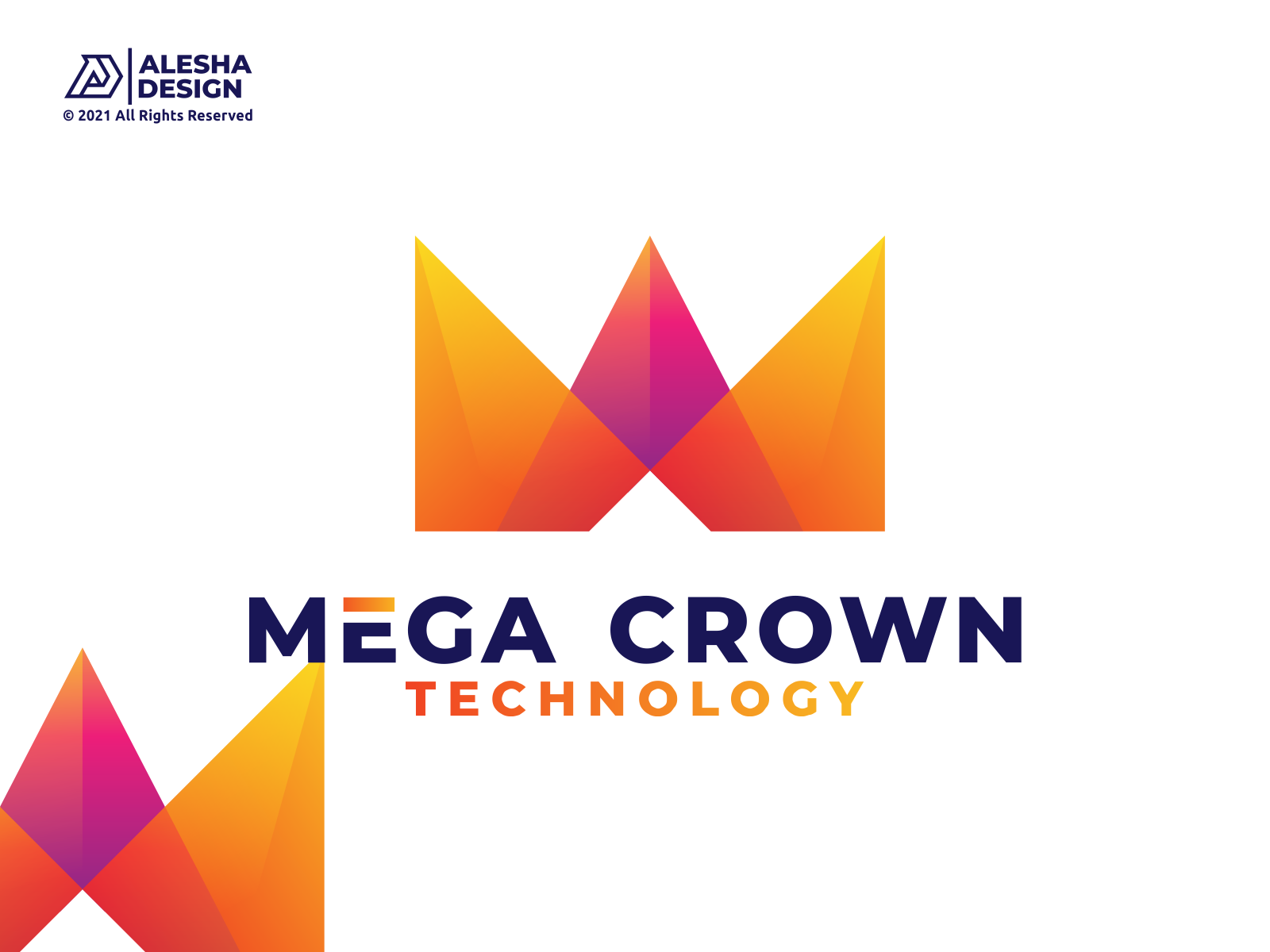 Mega Crown Logo Concept by alesha design on Dribbble