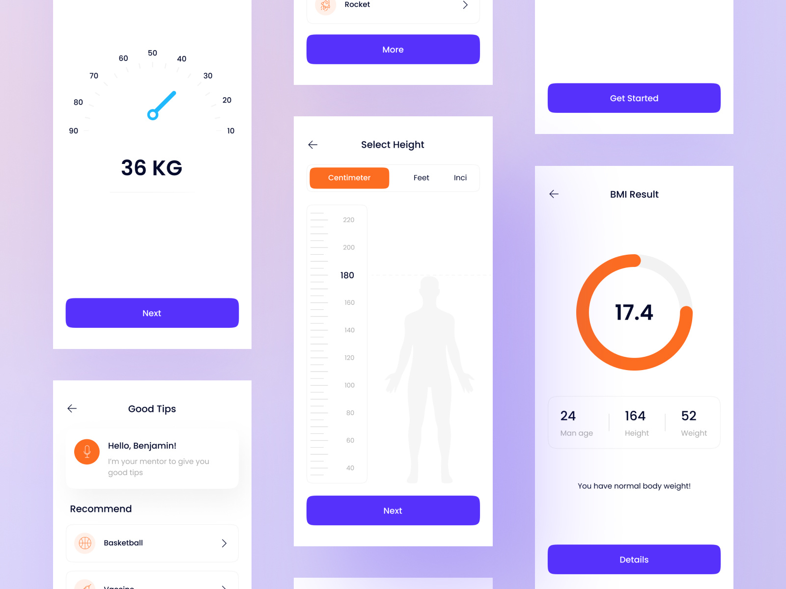BMI Calculator Mobile UI by Dimo.ui on Dribbble