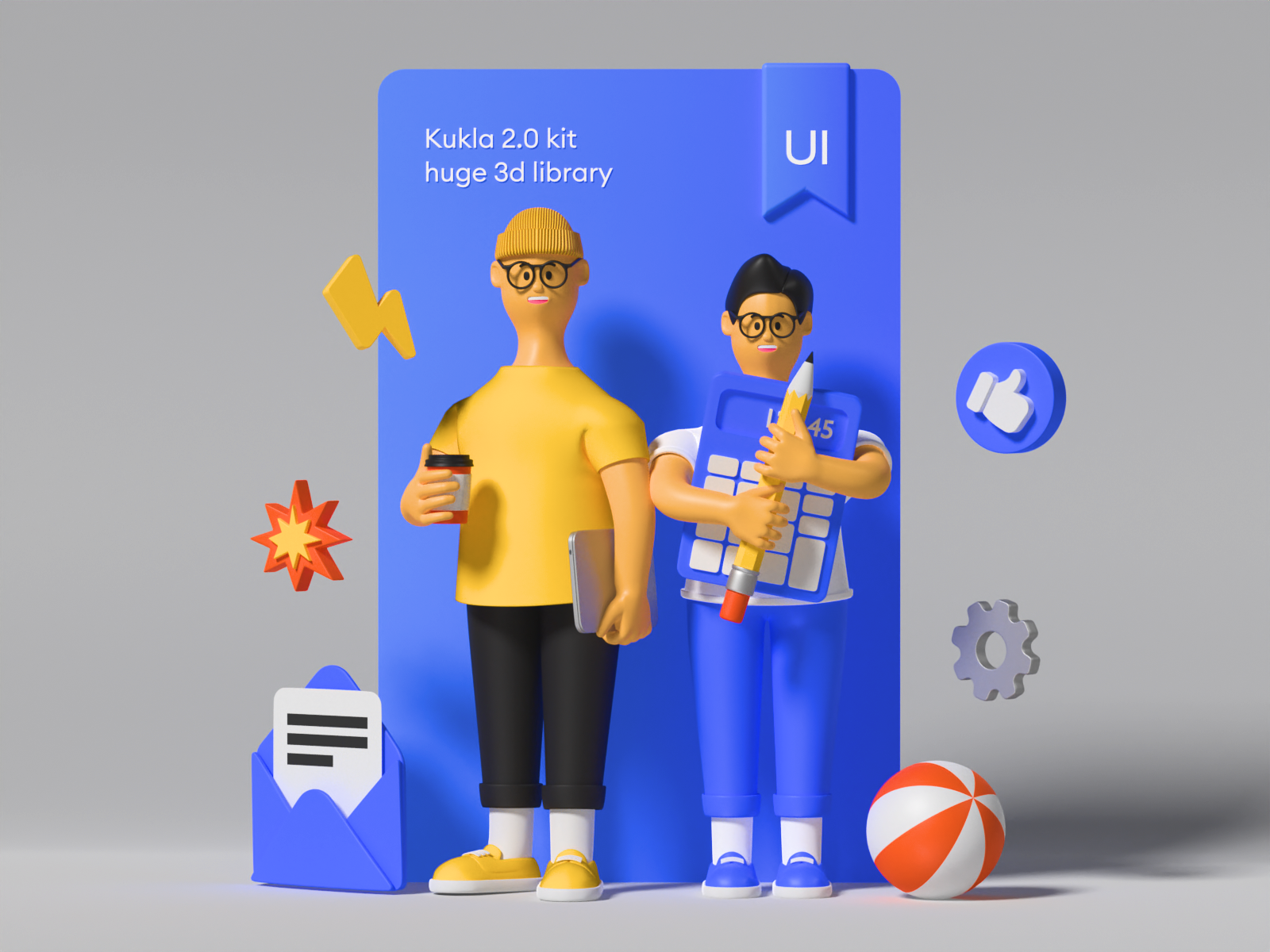 3d icons and illustrations library by anton mishin on Dribbble