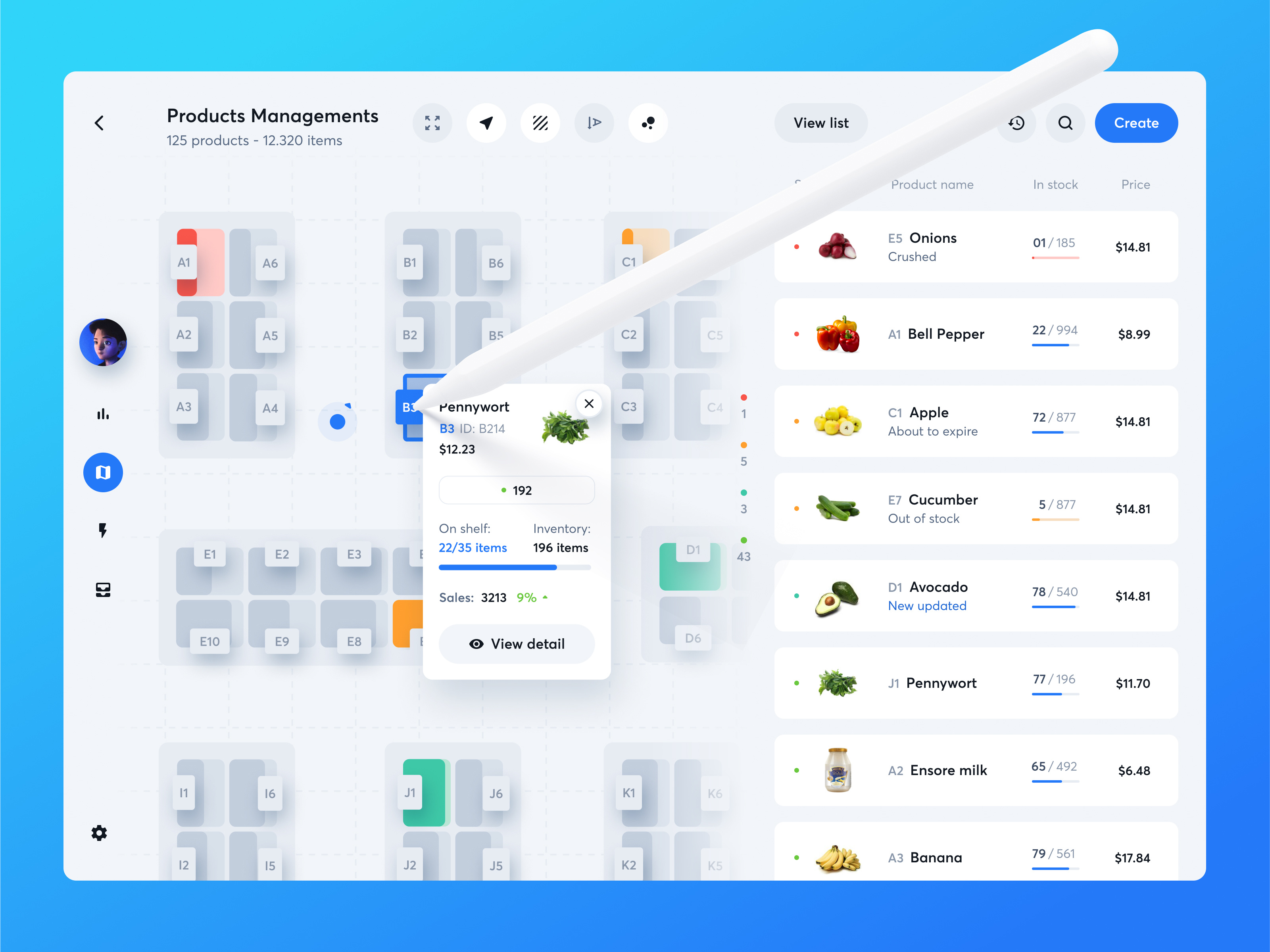 Food Inventory Management App by jak on Dribbble