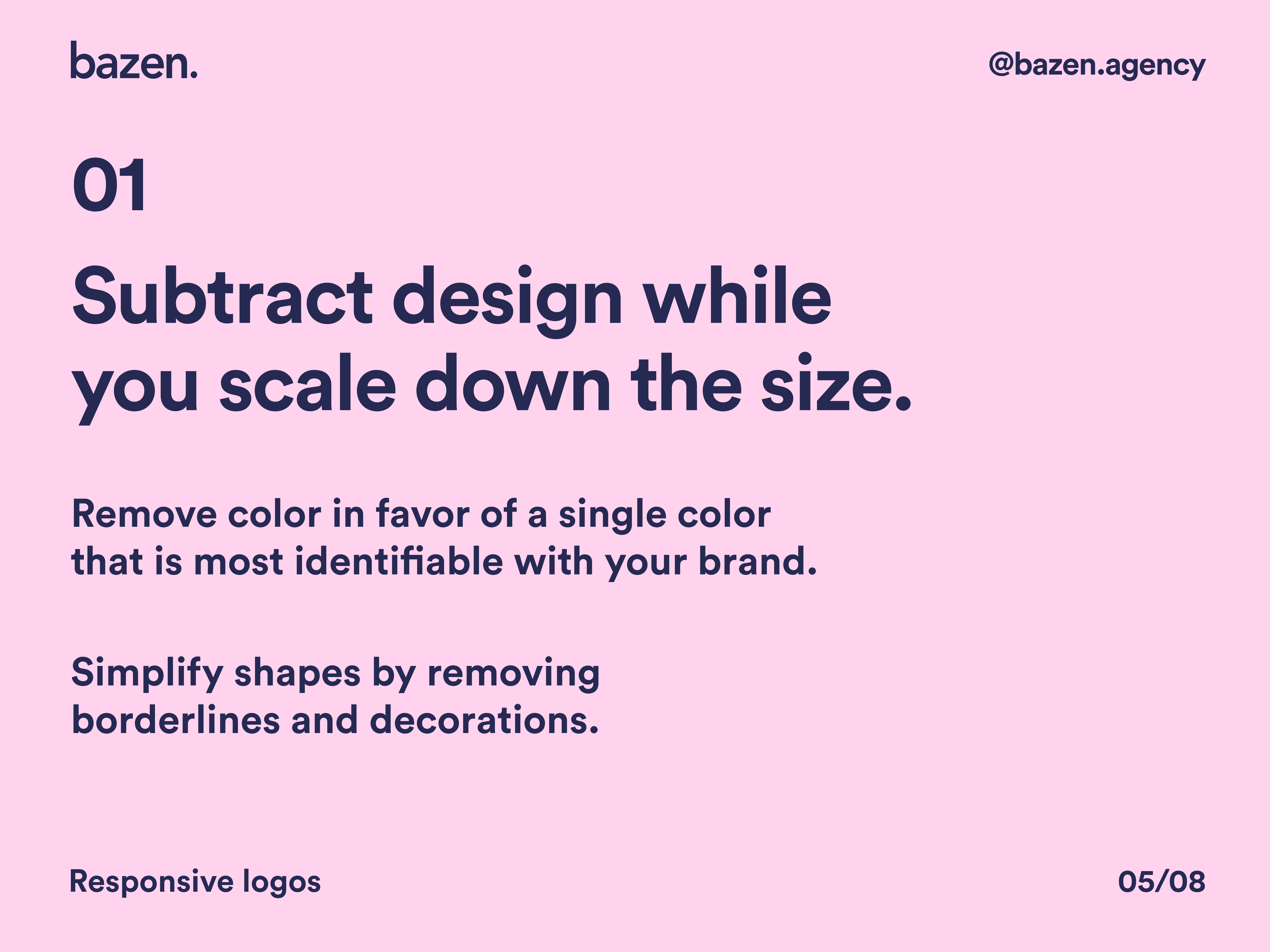 Design Tip - How to create responsive logo? by bazen.talks on Dribbble