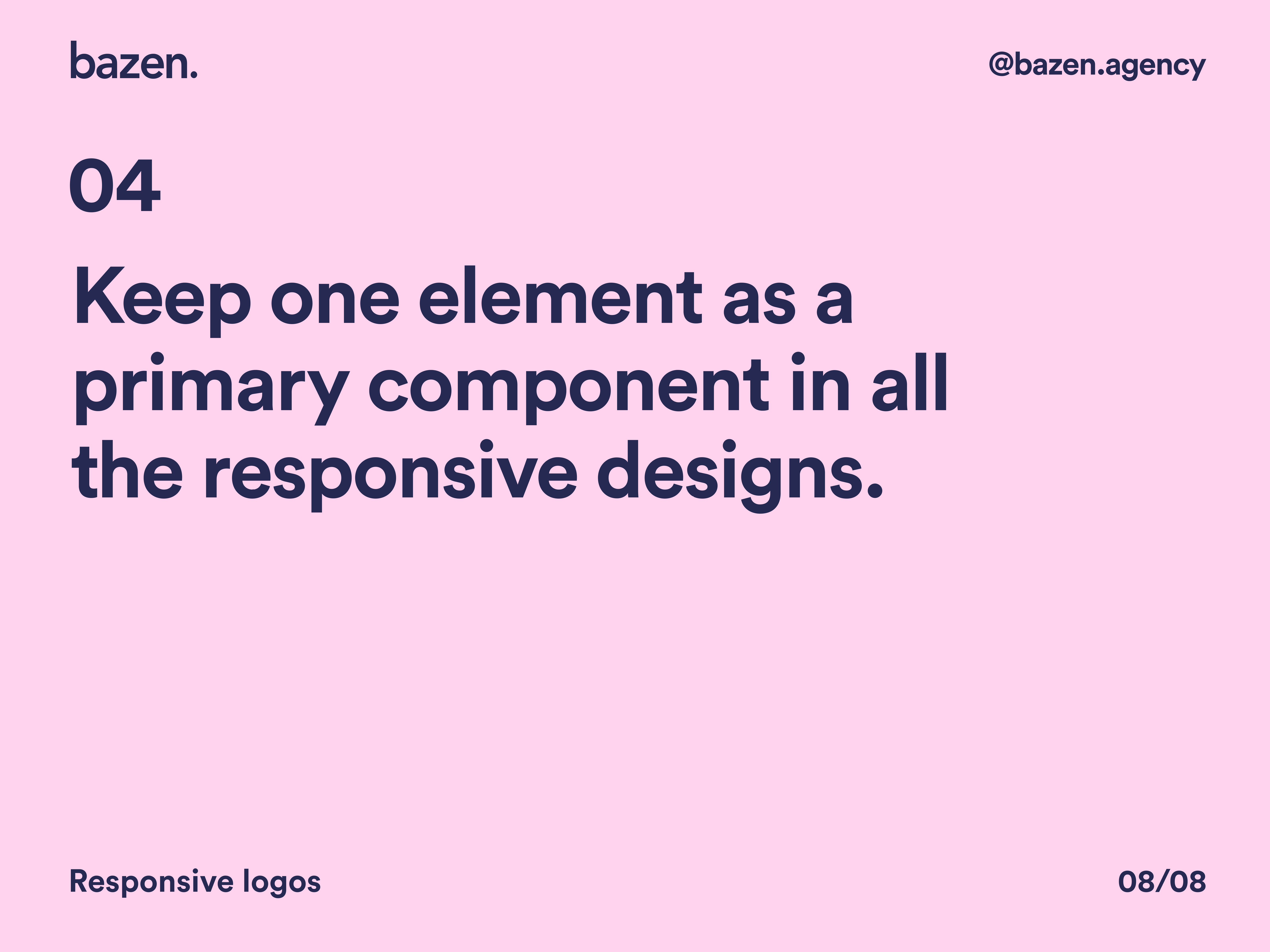 Design Tip - How to create responsive logo? by bazen.talks on Dribbble