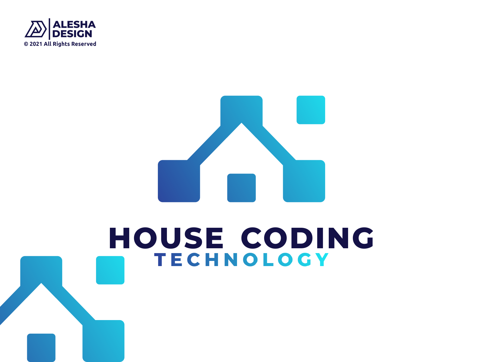 House Coding Logo Concept by alesha design on Dribbble
