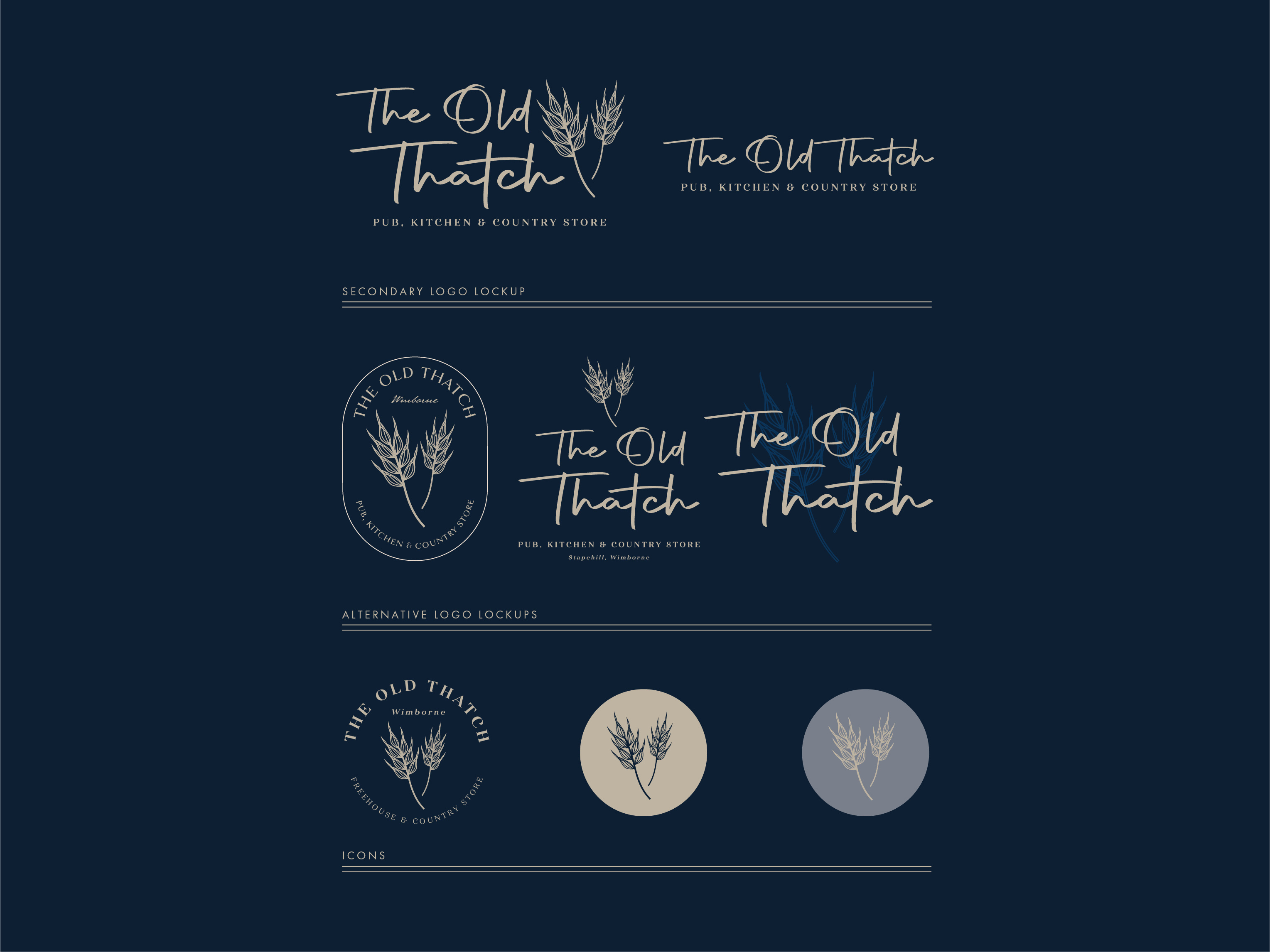 The Old Thatch Gastro Pub Logo Design by Danny Kirkpatrick on Dribbble